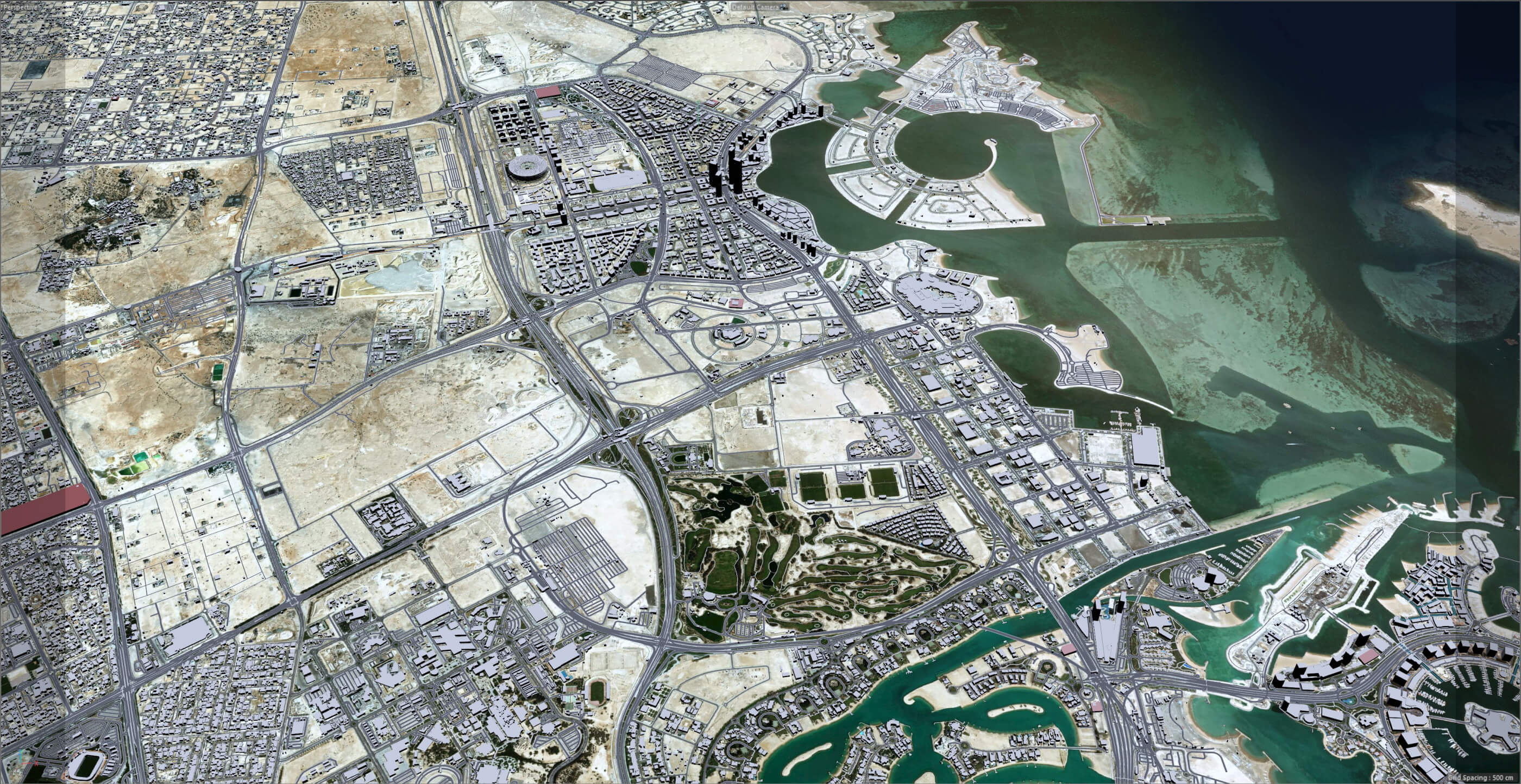 Lusail City Qatar 3D Model 20km by 3dstudio