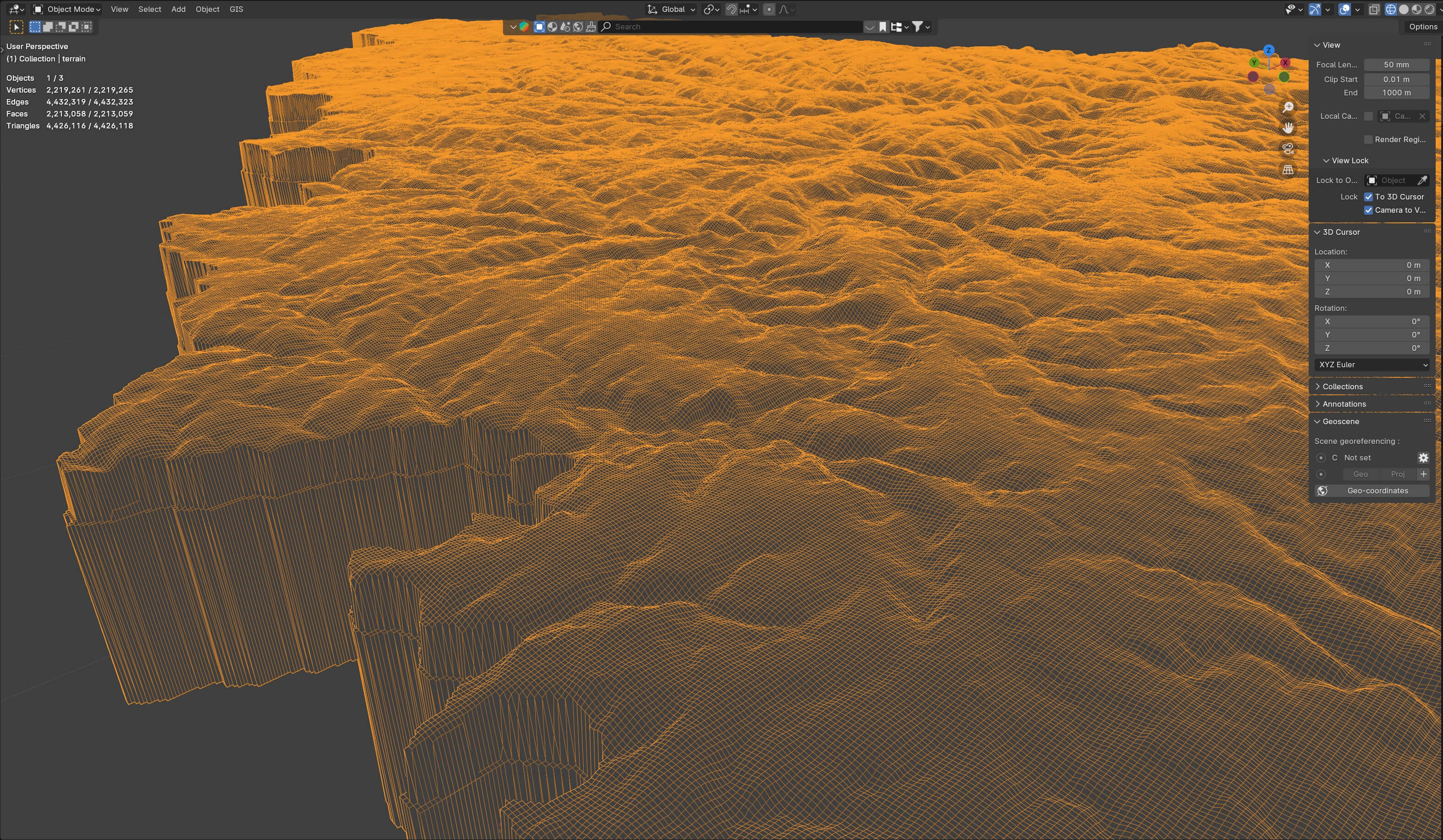 Luxembourg Terrain Map - 3D Model by 3dstudio