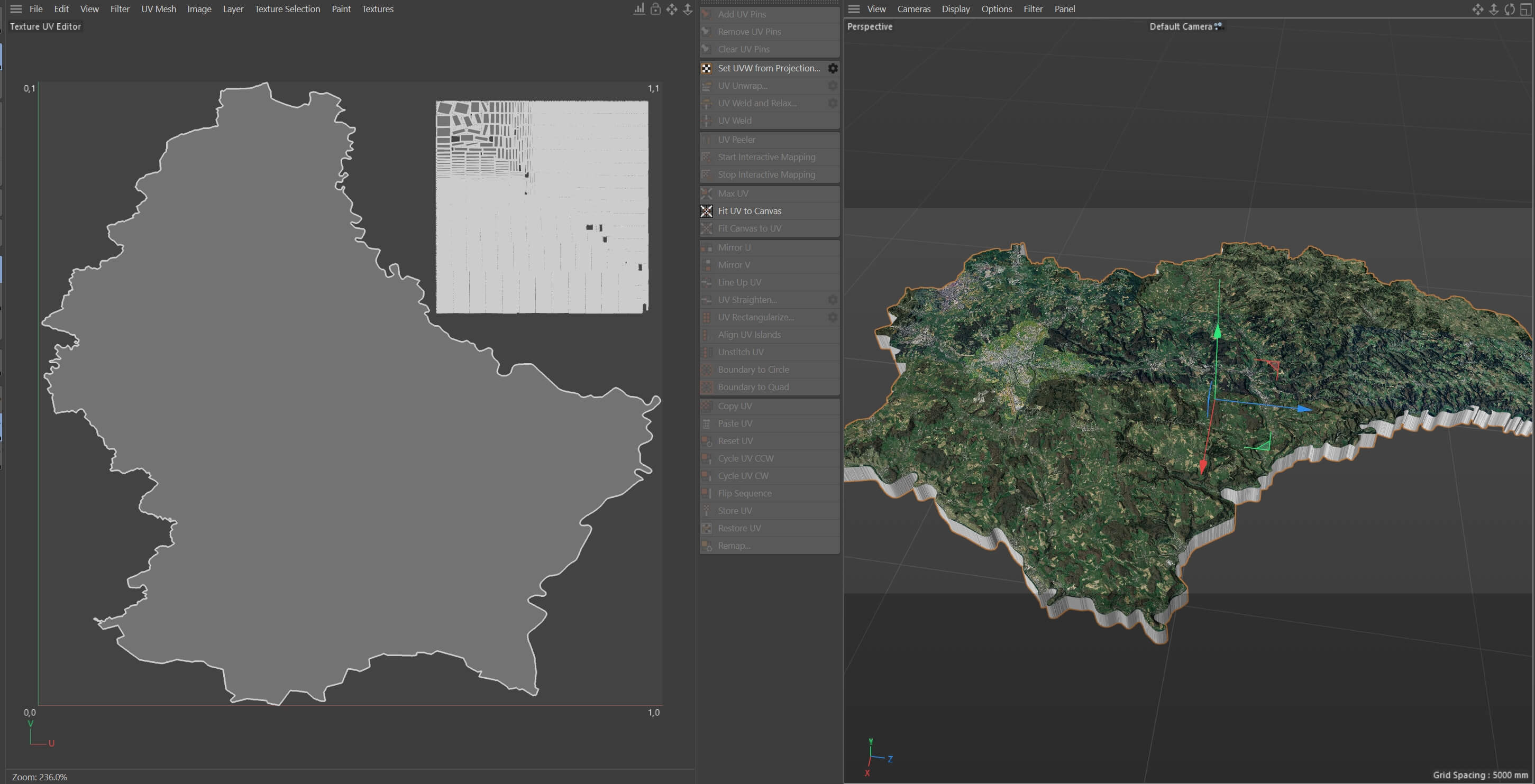 Luxembourg Terrain Map - 3D Model by 3dstudio