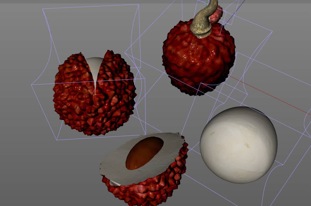 Lychee - 3D Model by 3dstudio