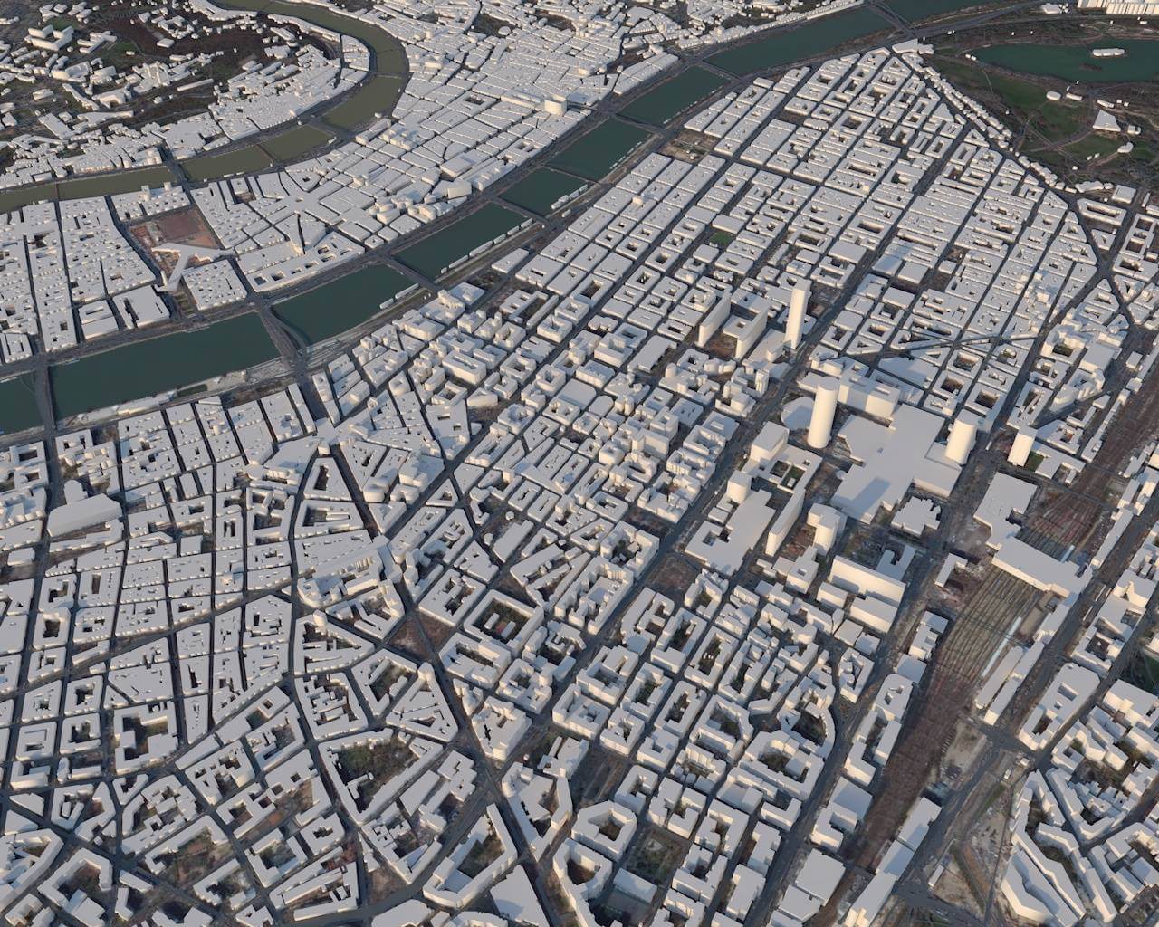 Lyon France - 3D Model by 3dstudio