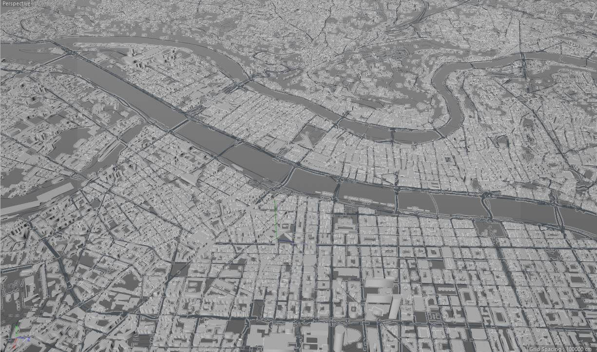 Lyon France - 3D Model by 3dstudio