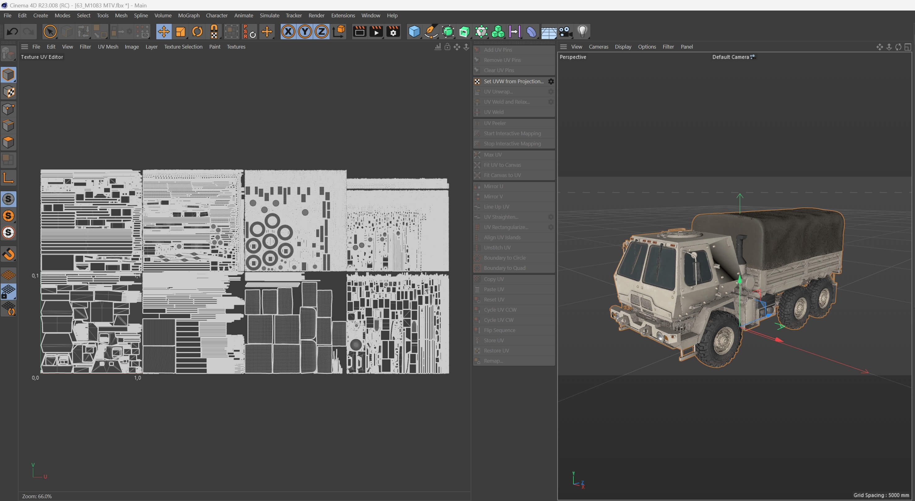 M1083 MTV Cargo Truck - 3D Model by 3dstudio