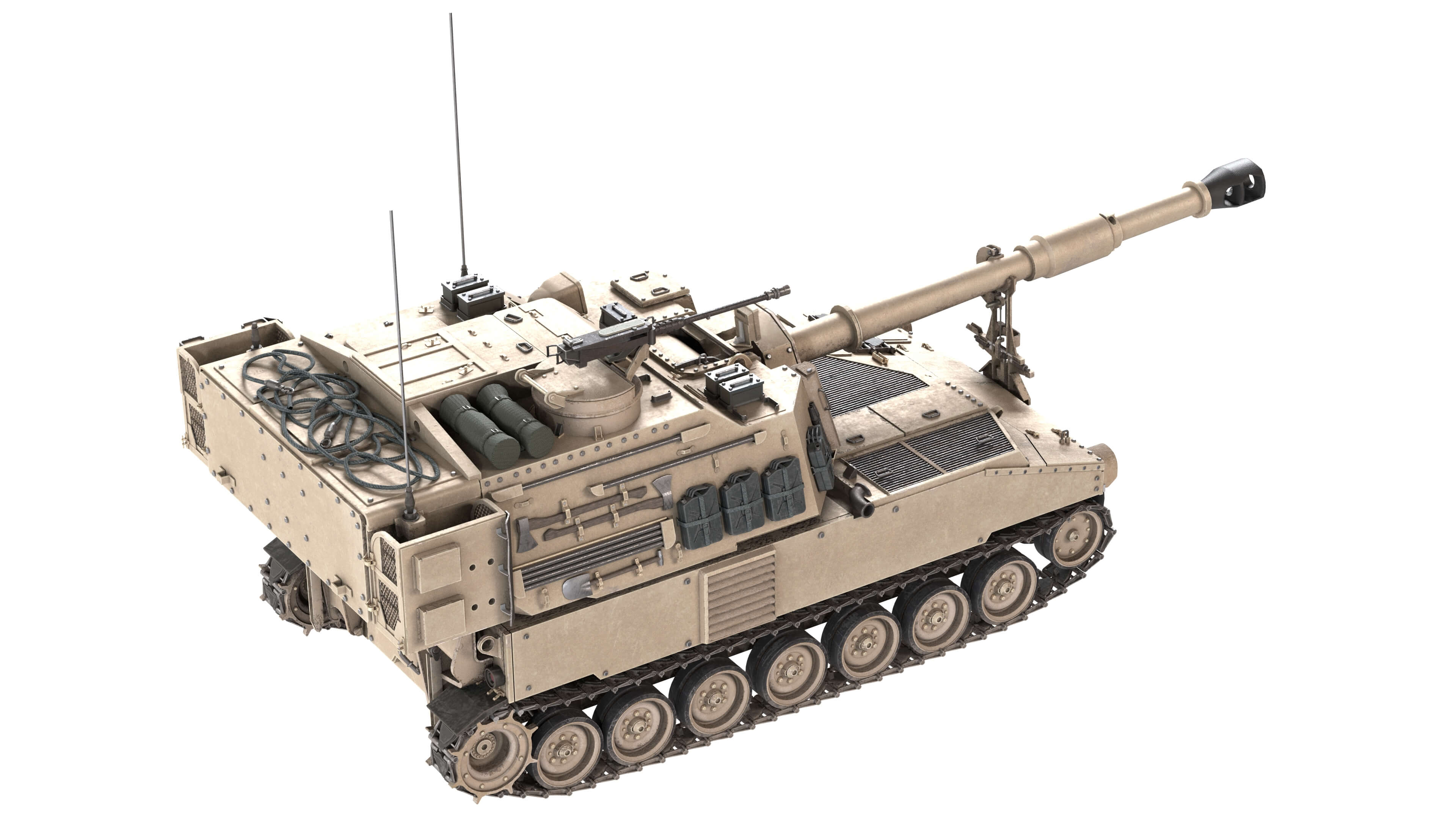 M109A6 Paladin Tank - 3D Model by 3dstudio