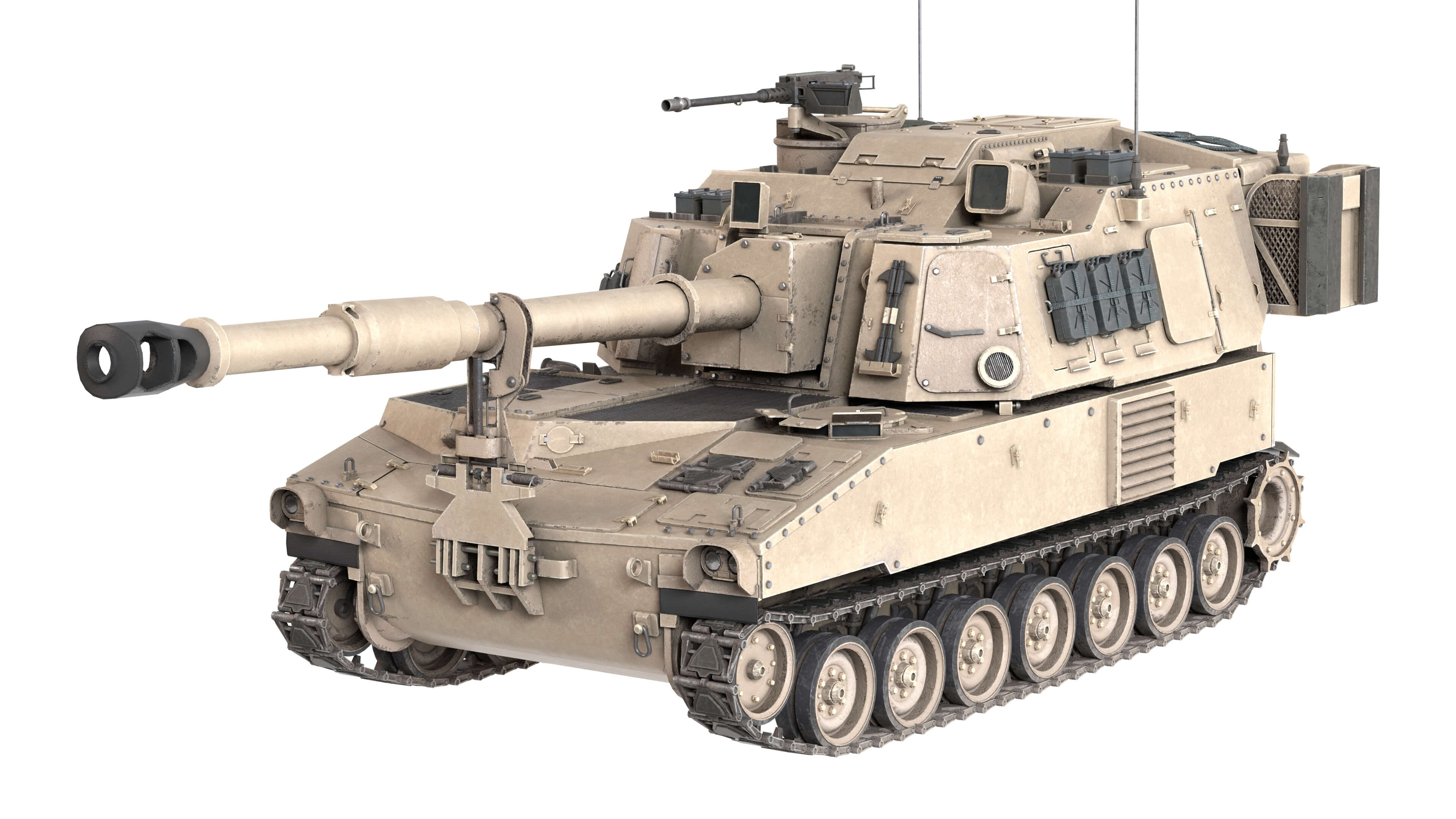 M109A6 Paladin Tank - 3D Model by 3dstudio
