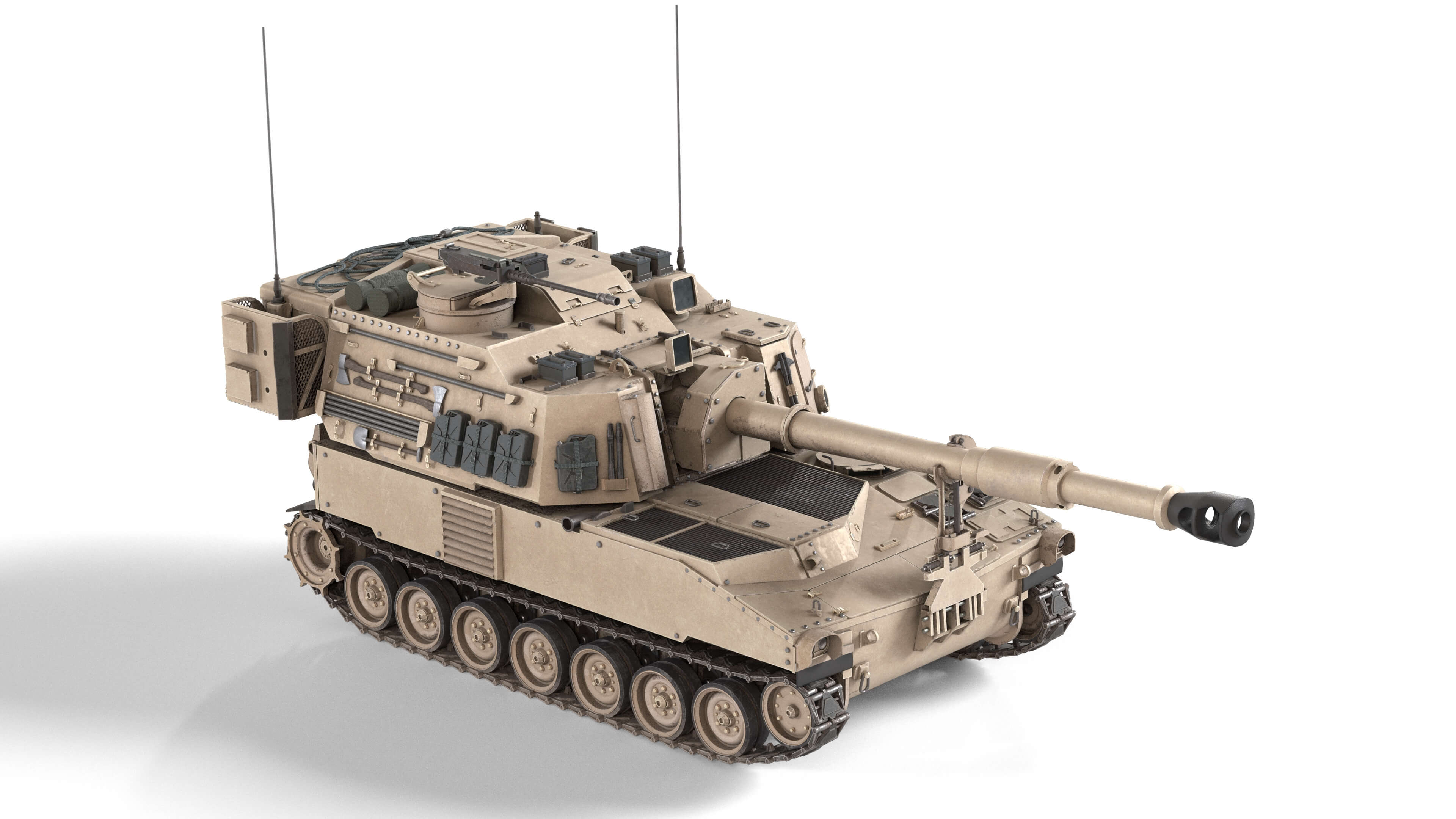 M109A6 Paladin Tank - 3D Model by 3dstudio