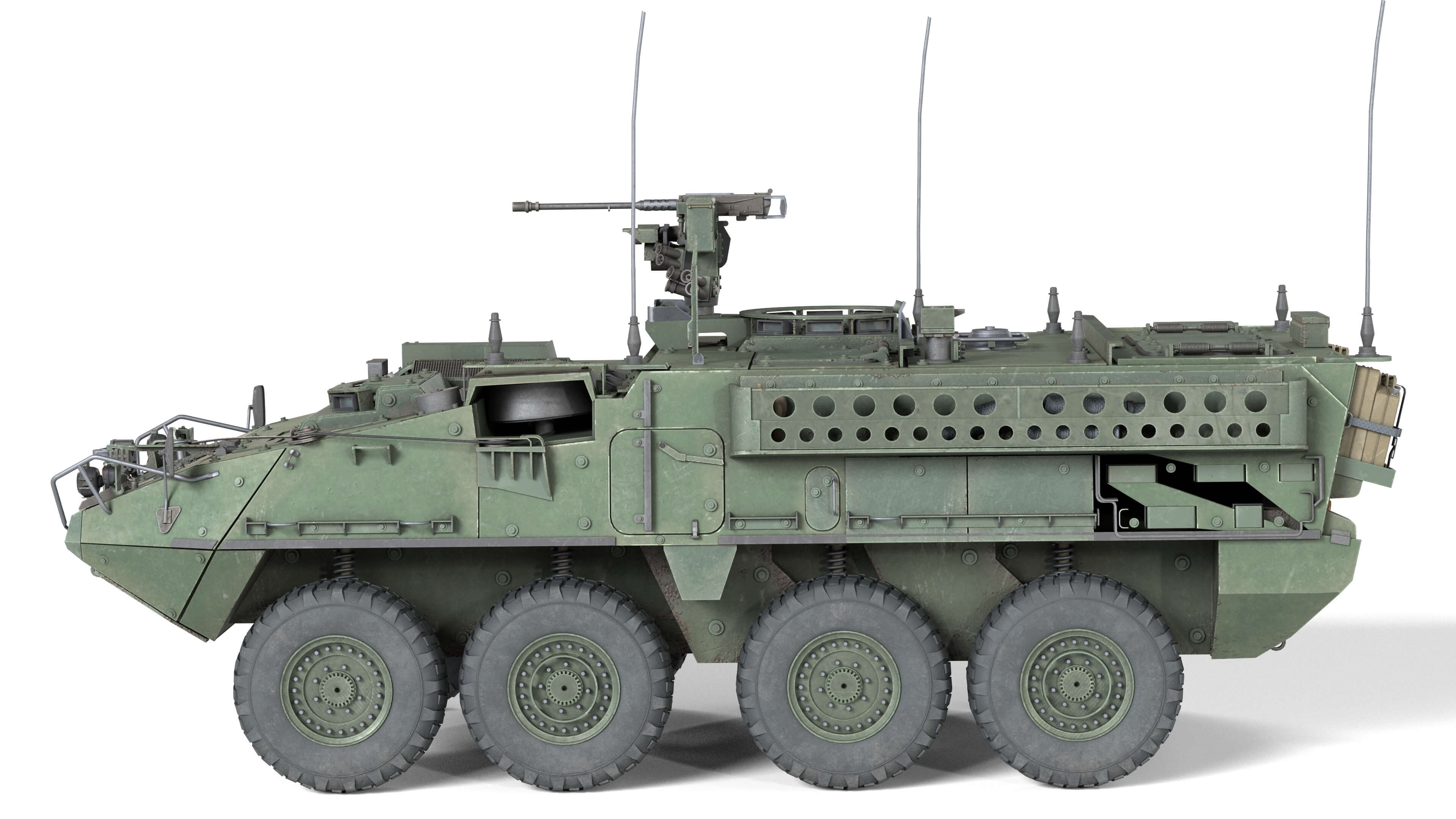 M1130 Stryker Cv Tank - 3D Model by 3dstudio