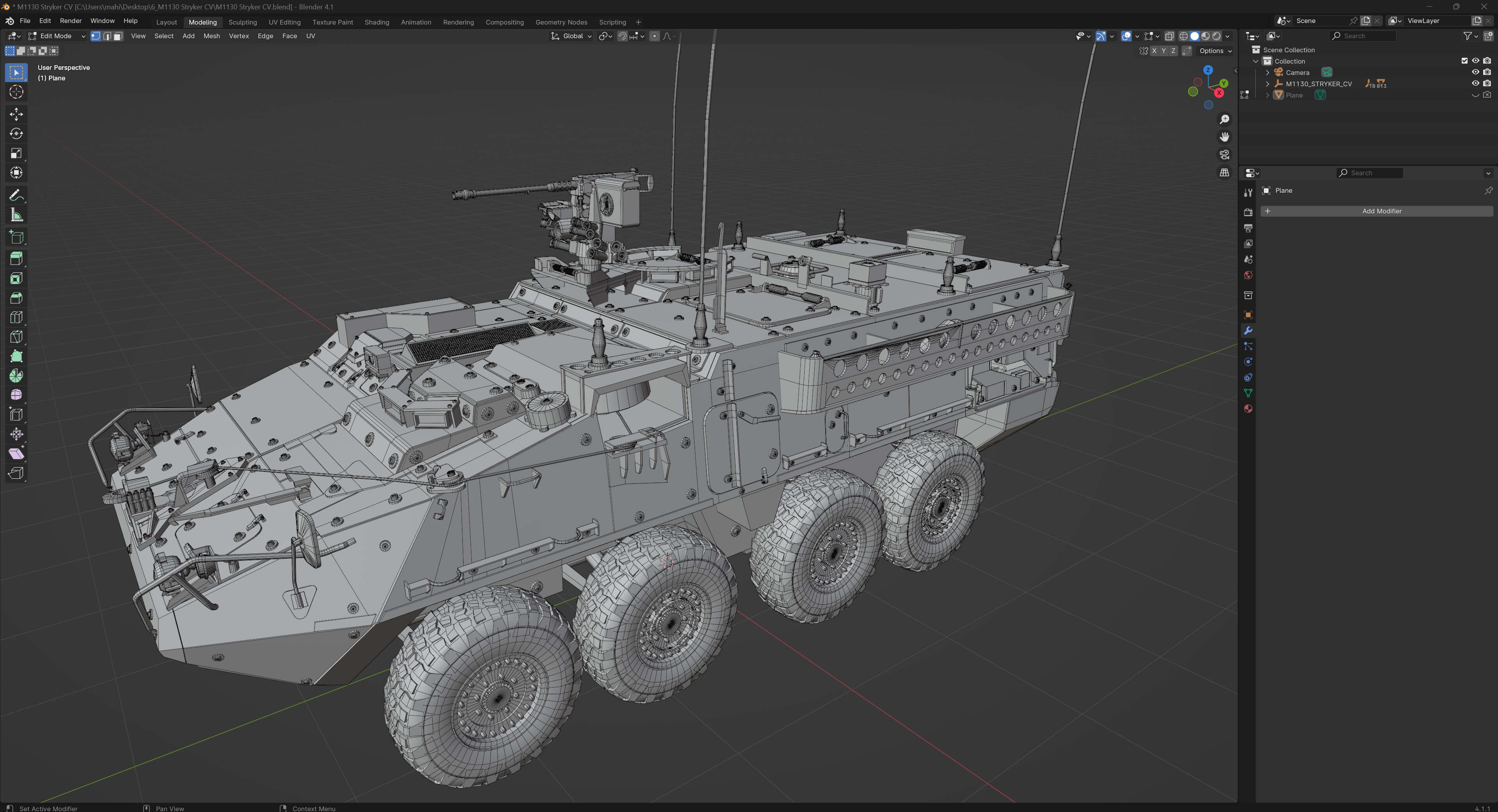 M1130 Stryker Cv Tank - 3D Model by 3dstudio
