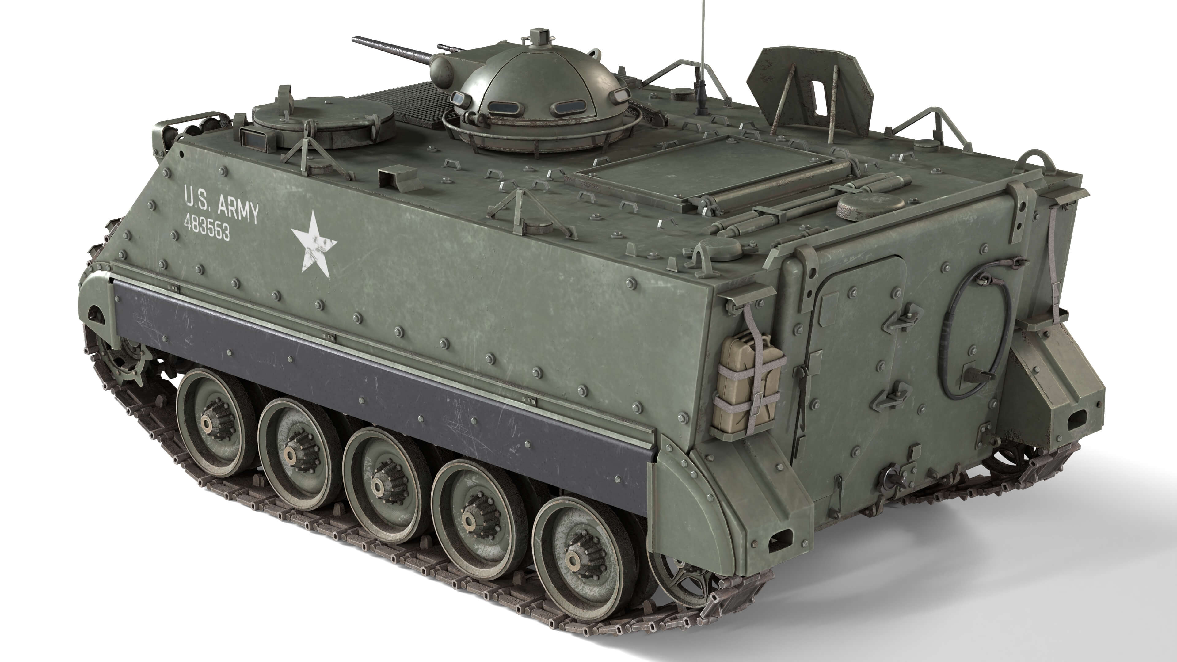 M132 Zippo Armored Flamethrower - 3D Model by 3dstudio