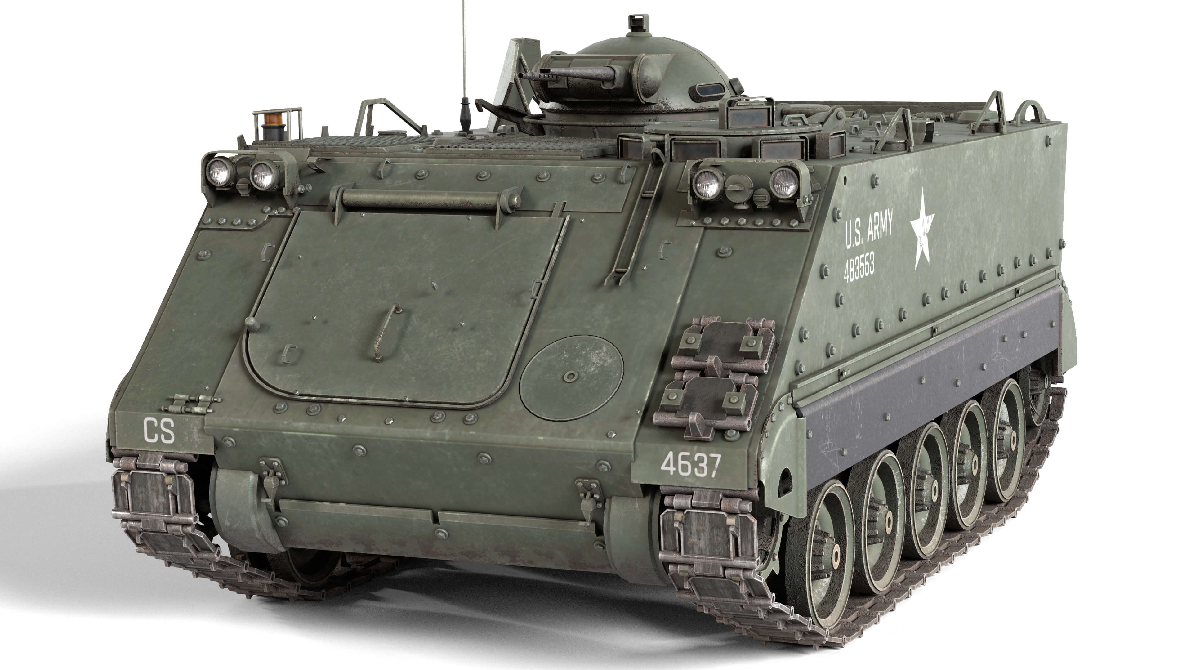 M132 Zippo Armored Flamethrower - 3D Model by 3dstudio