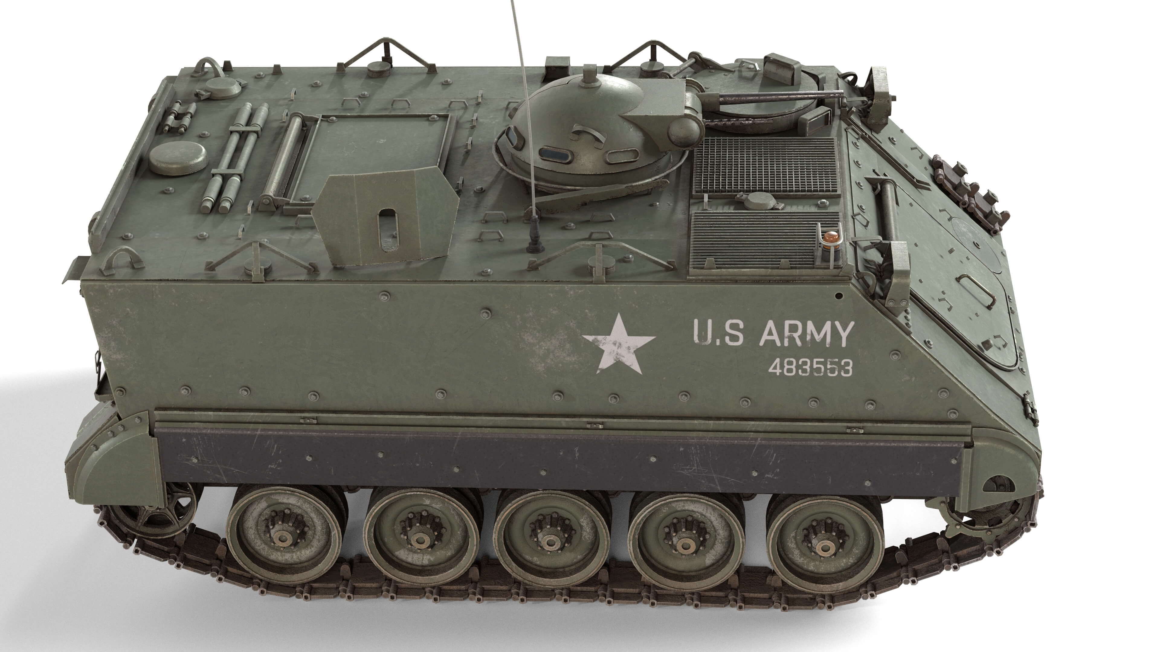 M132 Zippo Armored Flamethrower - 3D Model by 3dstudio