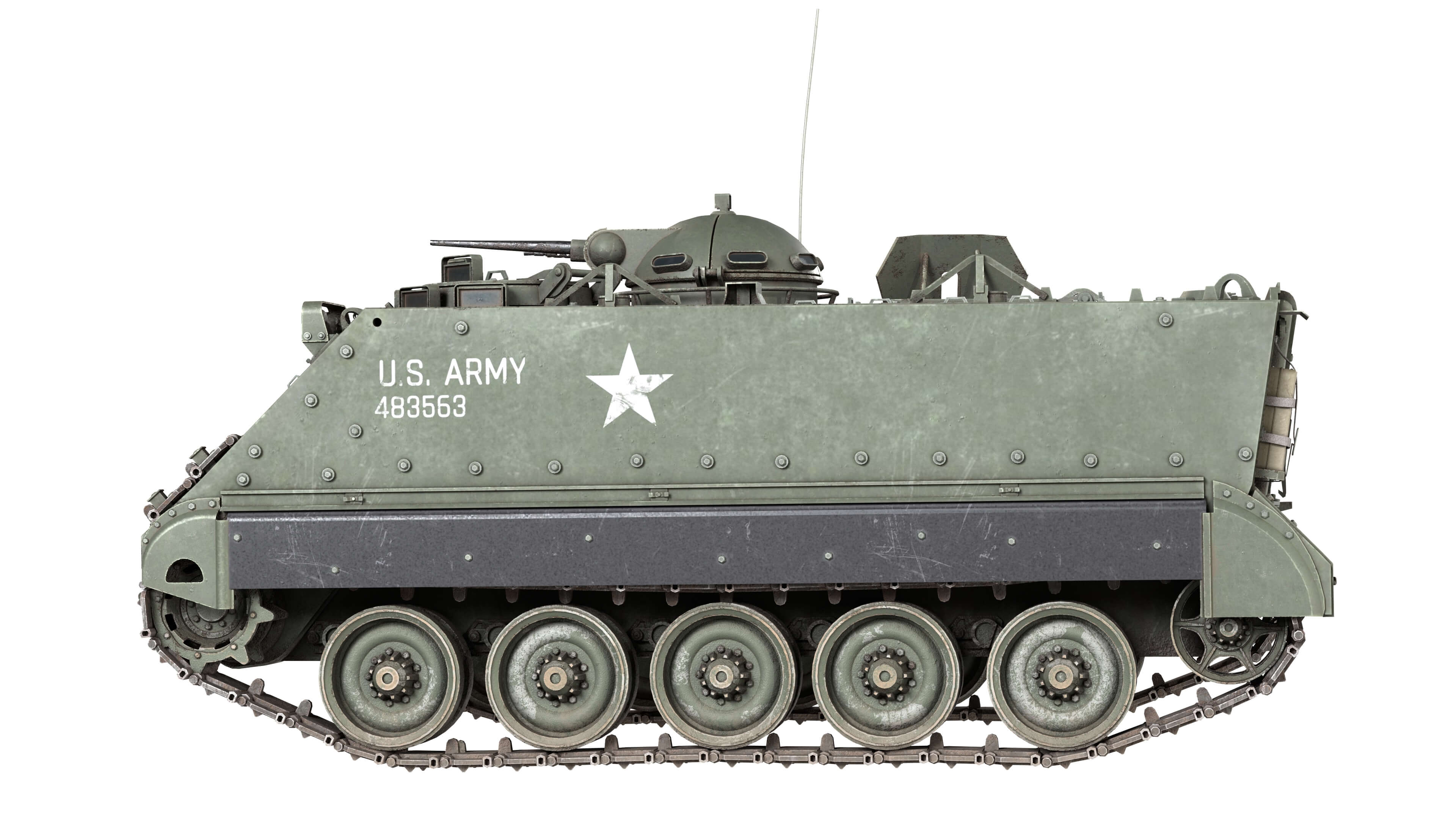 M132 Zippo Armored Flamethrower - 3D Model by 3dstudio