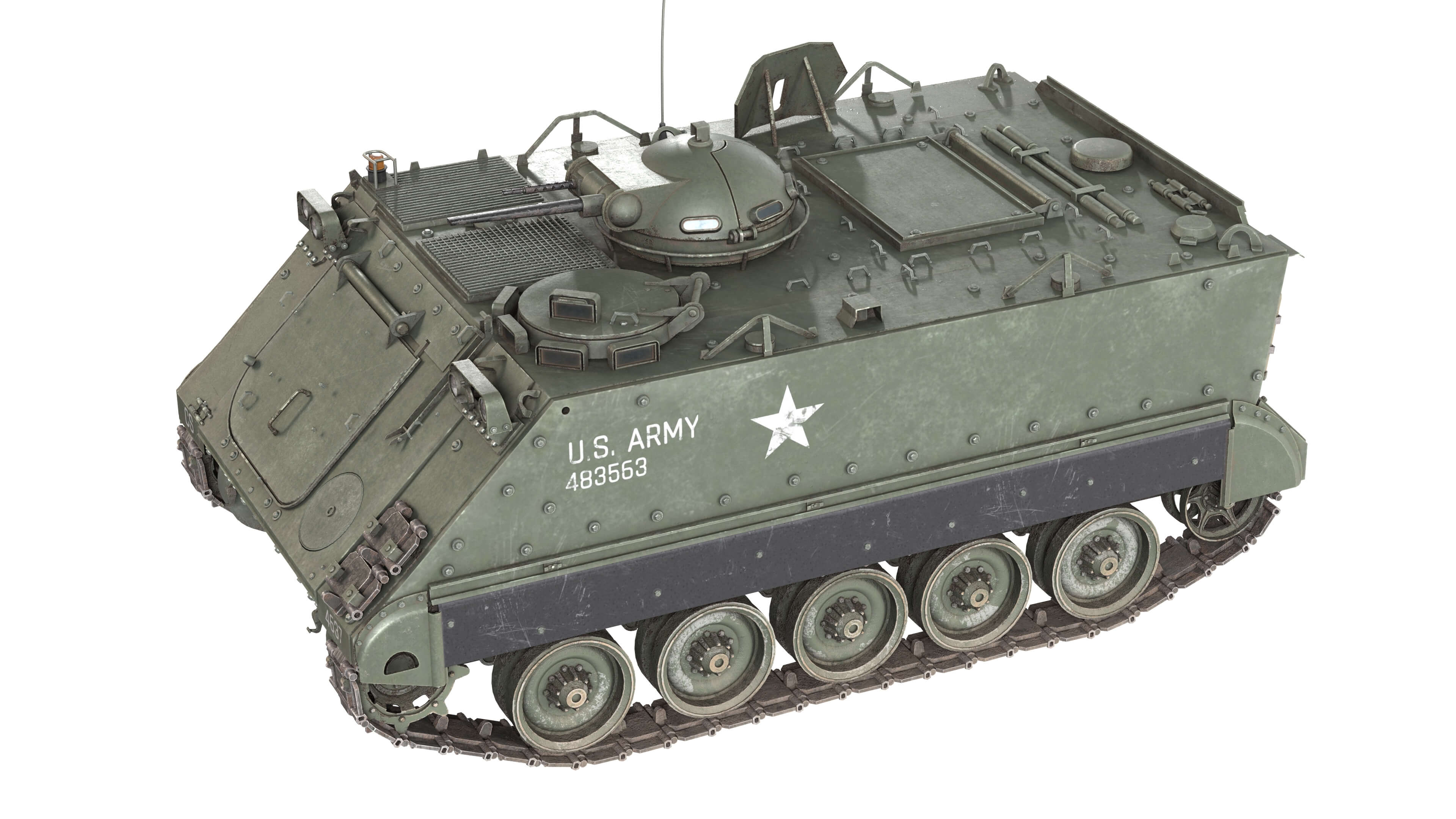 M132 Zippo Armored Flamethrower - 3D Model by 3dstudio