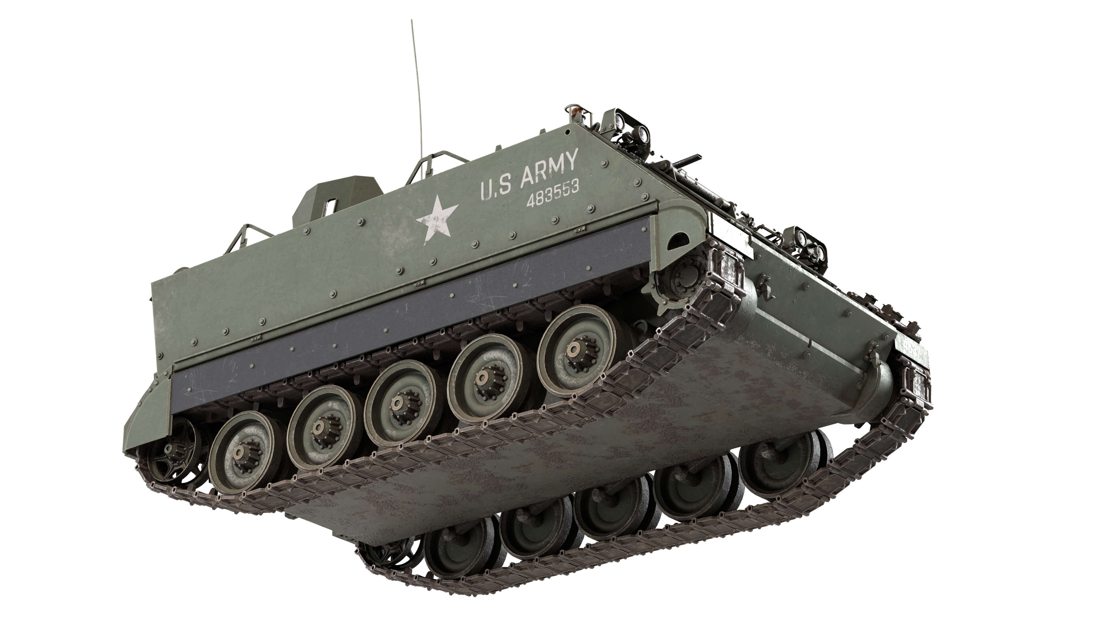 M132 Zippo Armored Flamethrower - 3D Model by 3dstudio