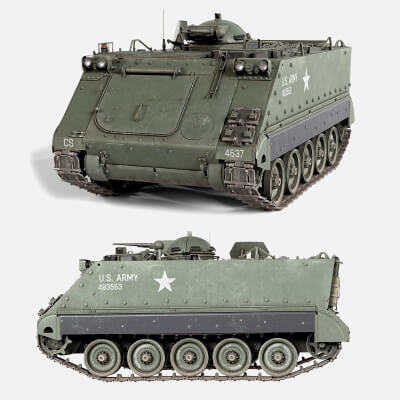 M132 Zippo Armored Flamethrower - 3D Model by 3dstudio