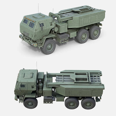M142 High Mobility Artillery Rocket System - 3D Model by 3dstudio