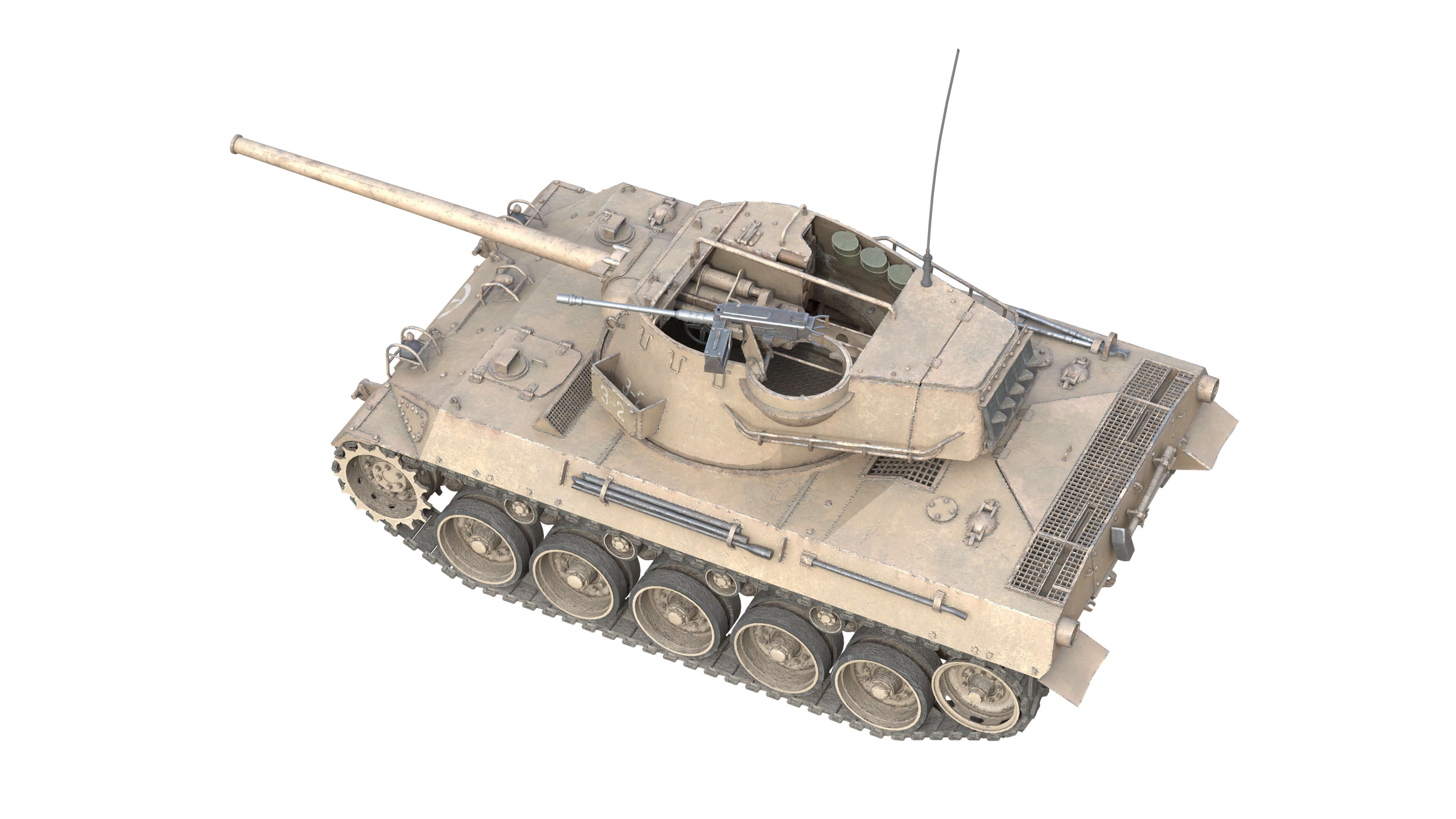M18 Hellcat Tank Destroyer - 3D Model by 3dstudio