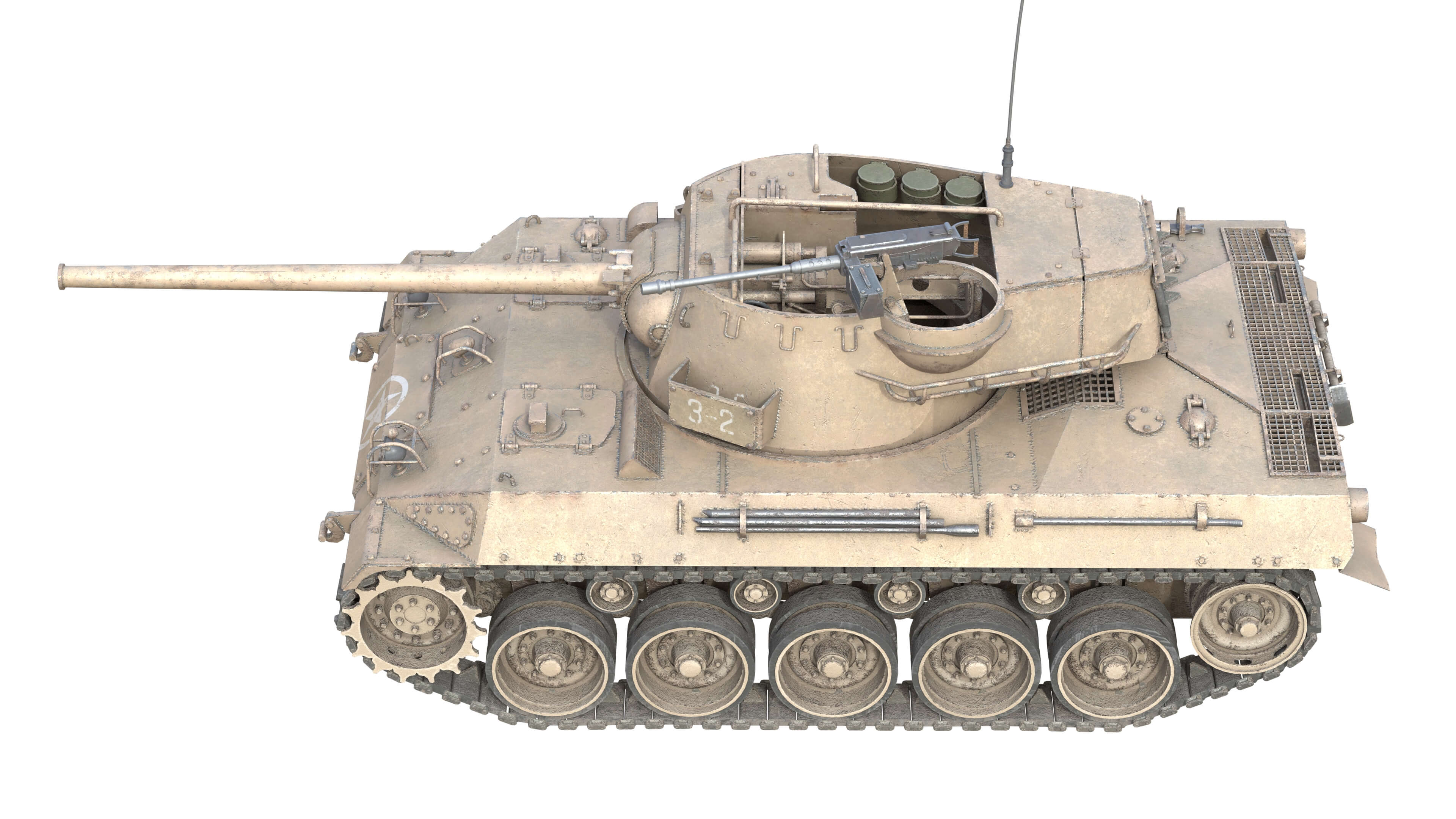 M18 Hellcat Tank Destroyer - 3D Model by 3dstudio