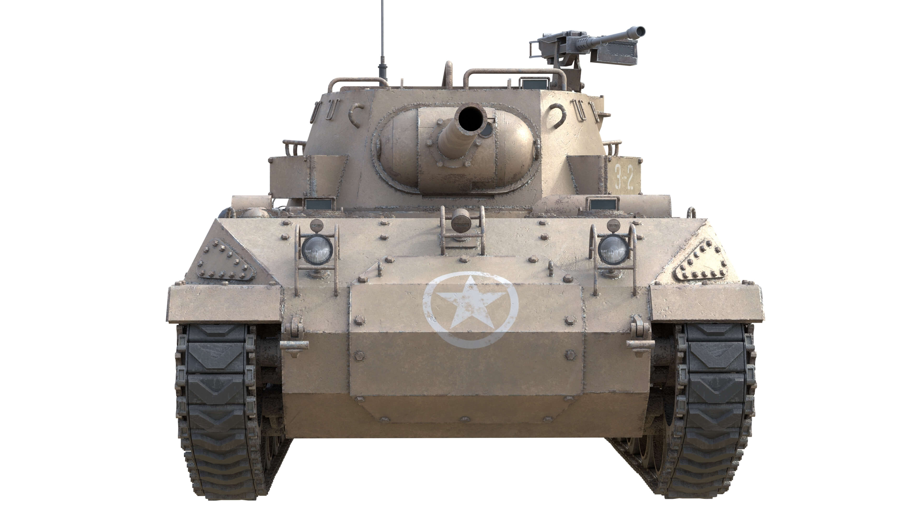 M18 Hellcat Tank Destroyer - 3D Model by 3dstudio