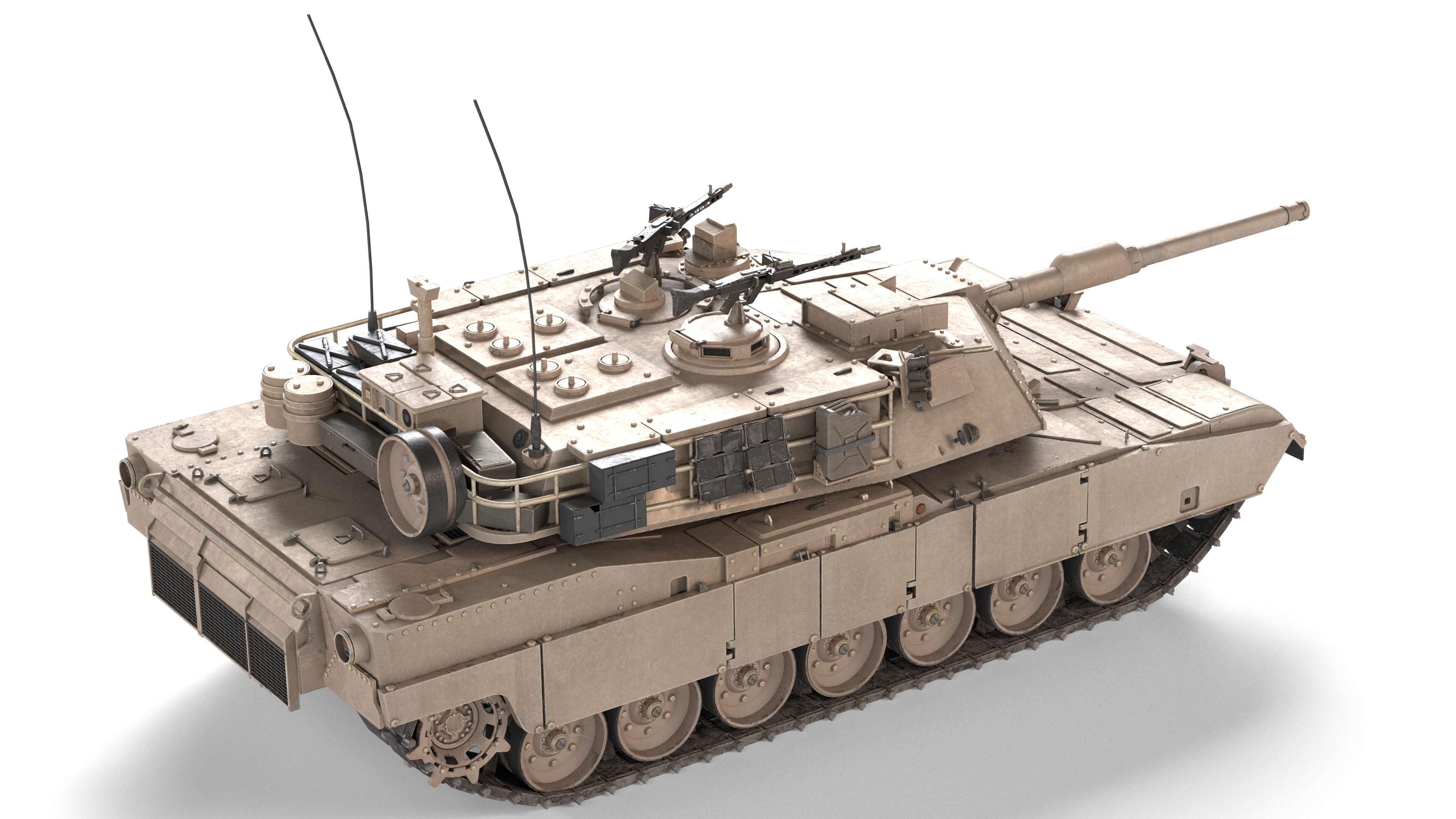 M1A1 Abrams MBT Tank - 3D Model by 3dstudio