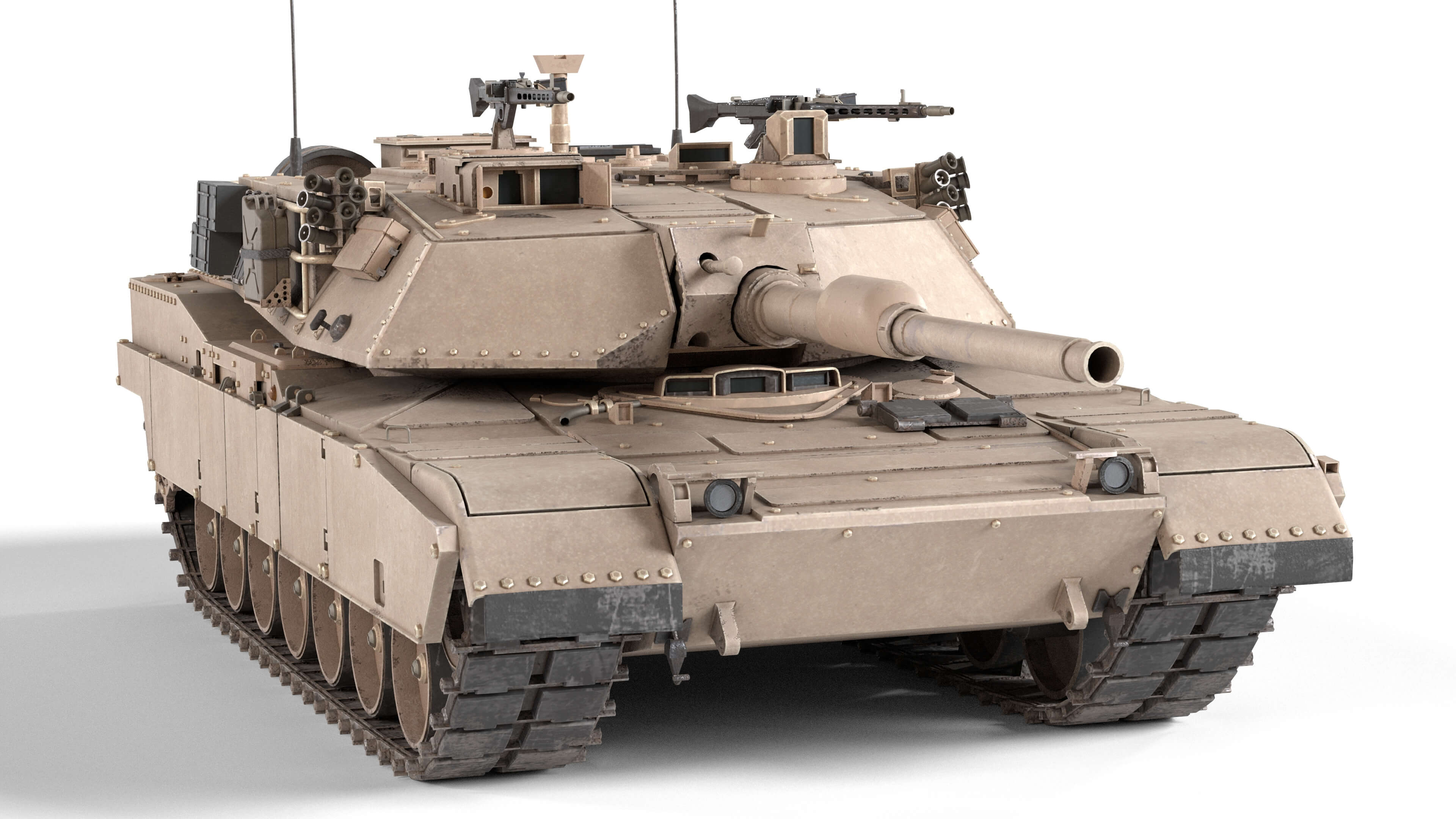 M1A1 Abrams MBT Tank - 3D Model by 3dstudio