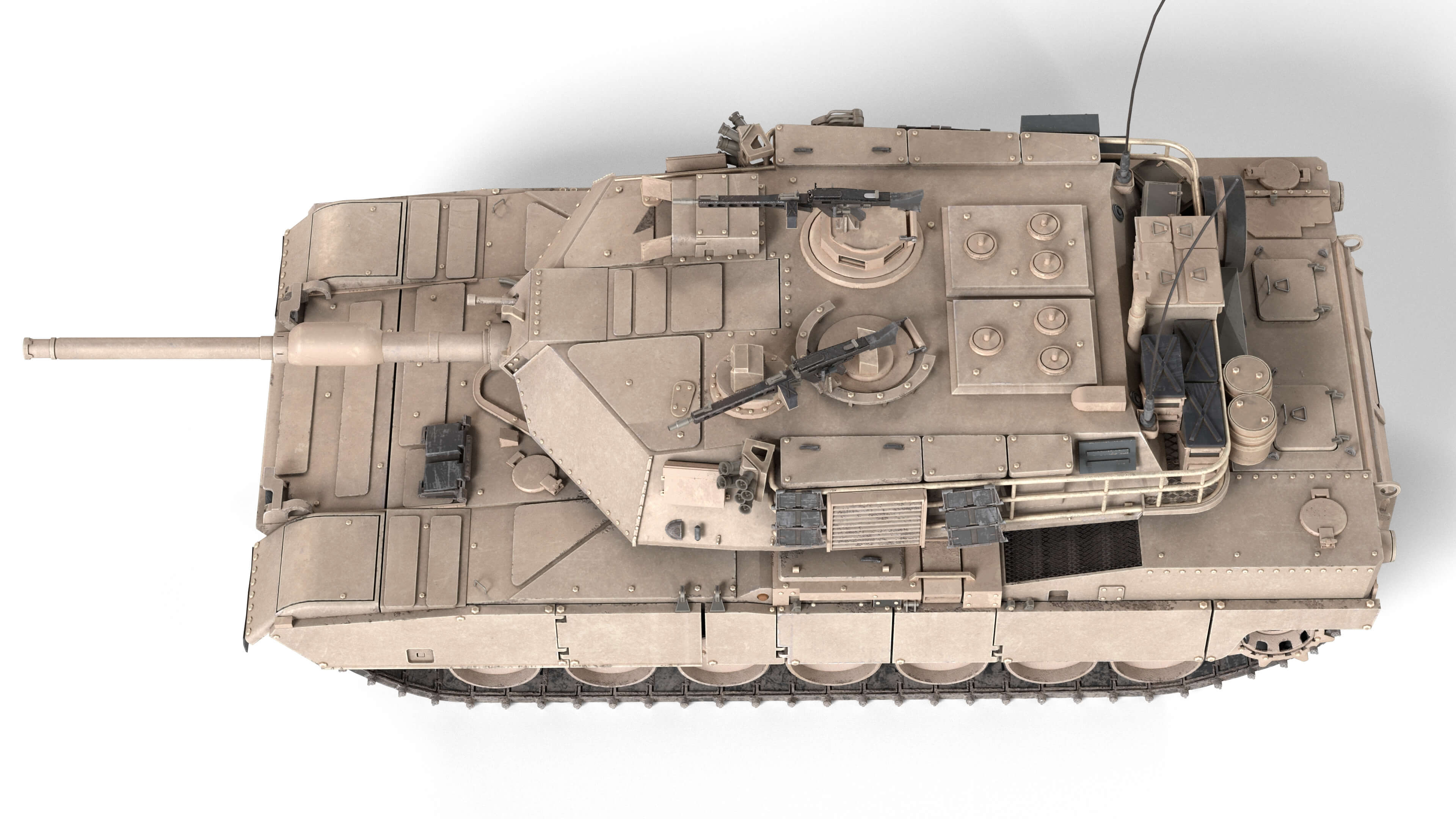 M1A1 Abrams MBT Tank - 3D Model by 3dstudio