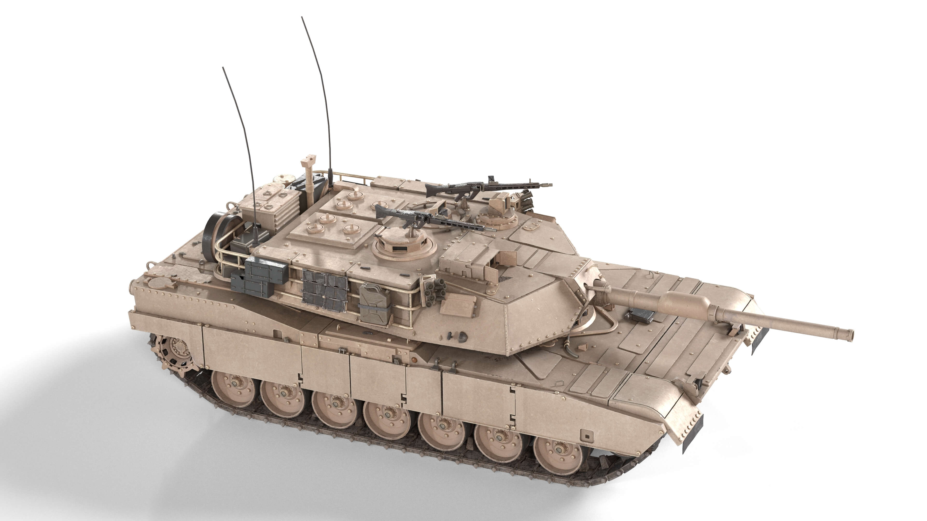 M1A1 Abrams MBT Tank - 3D Model by 3dstudio