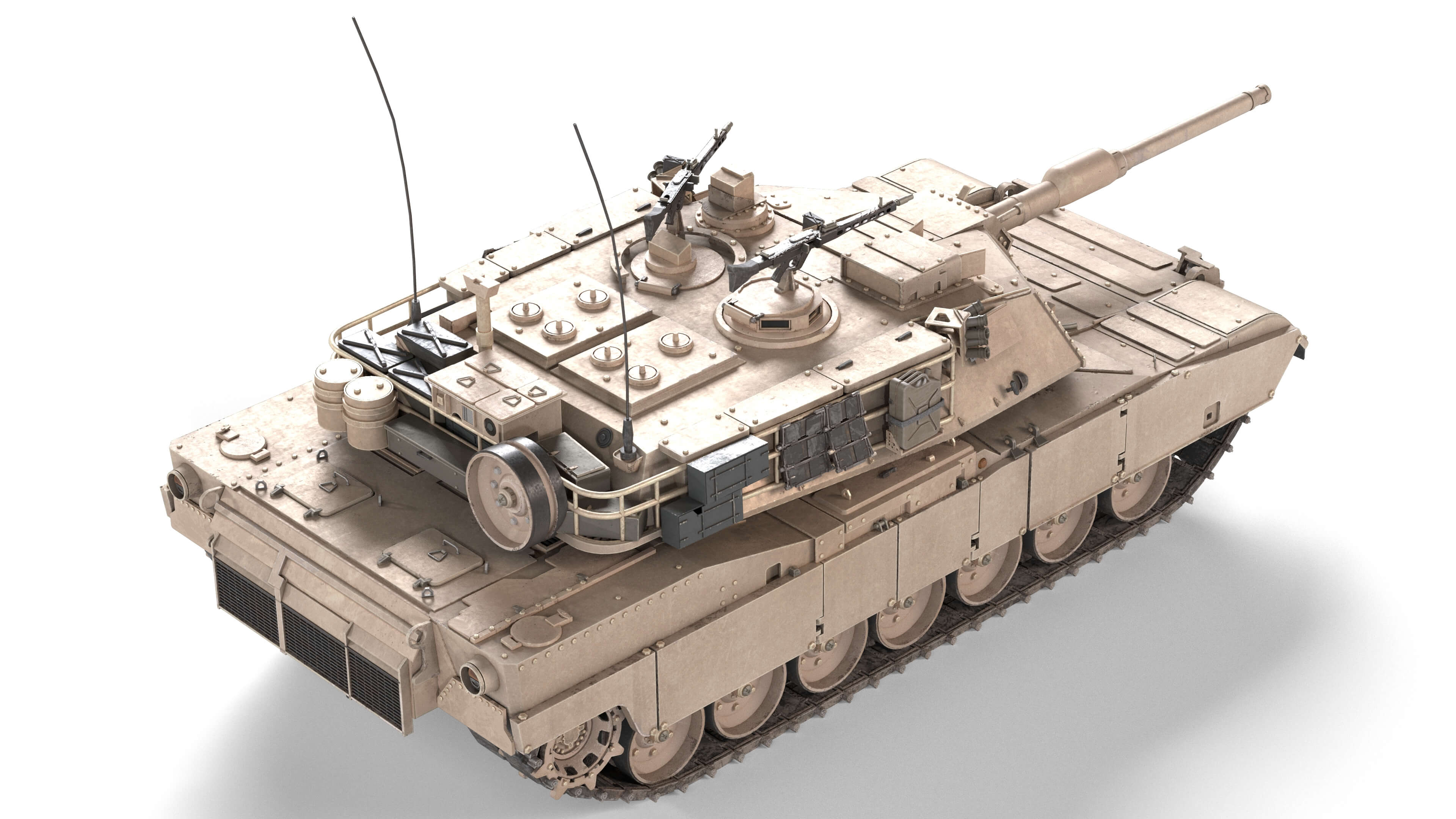 M1A1 Abrams MBT Tank - 3D Model by 3dstudio