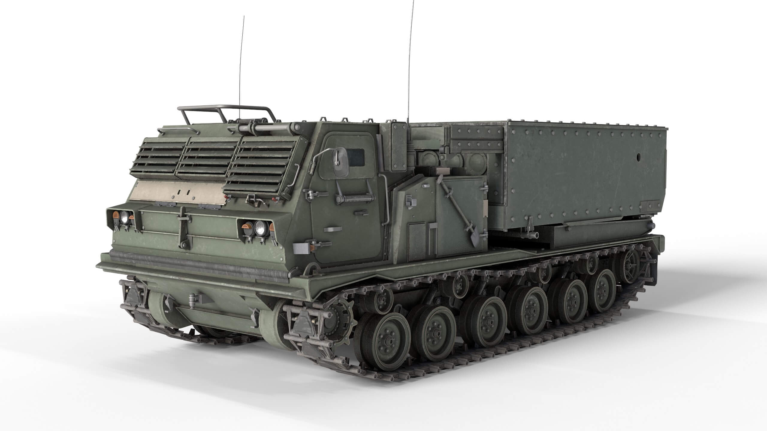 M270 Multiple Launch Rocket System - 3D Model by 3dstudio