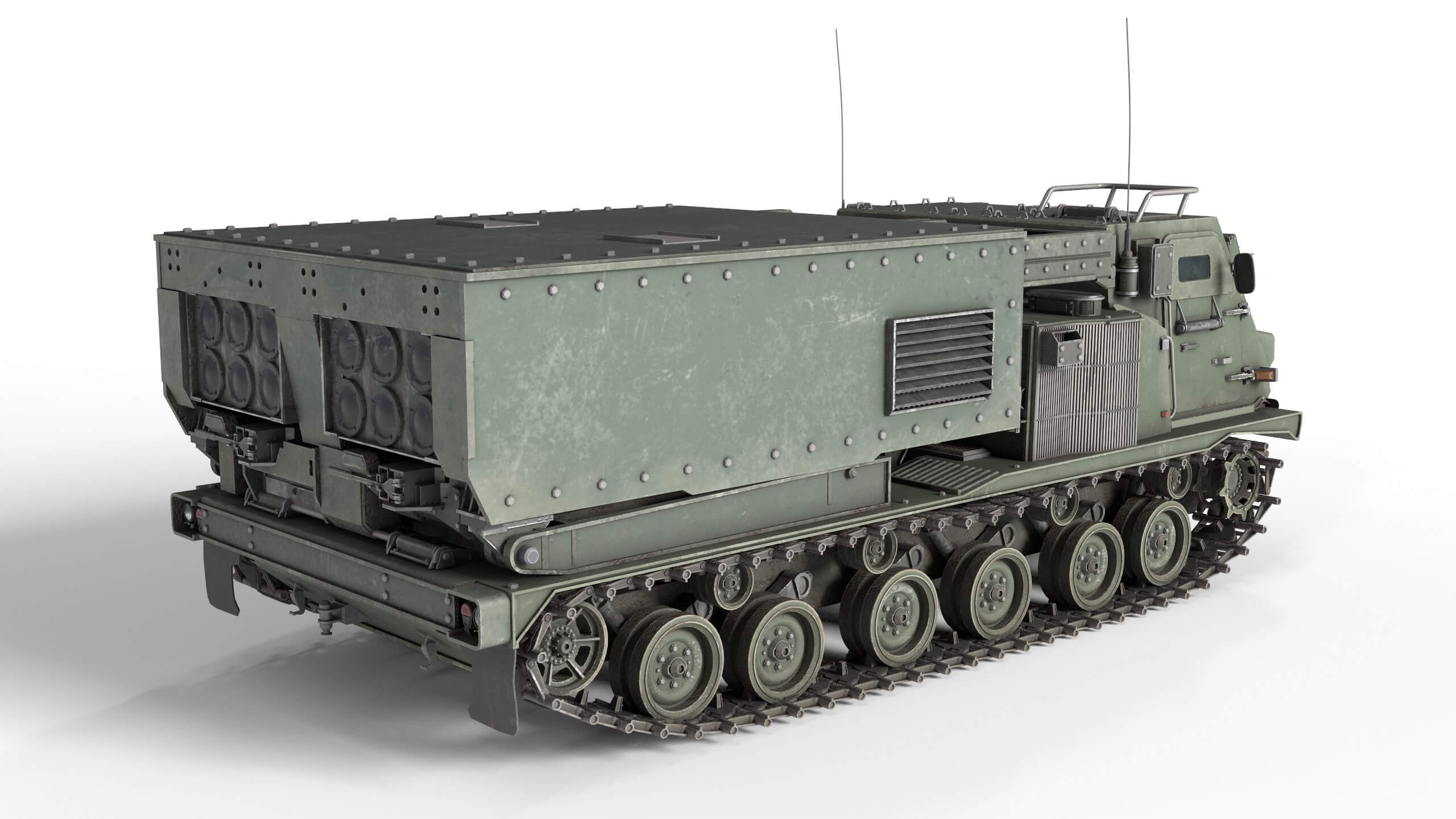 M270 Multiple Launch Rocket System 3D Model by 3dstudio