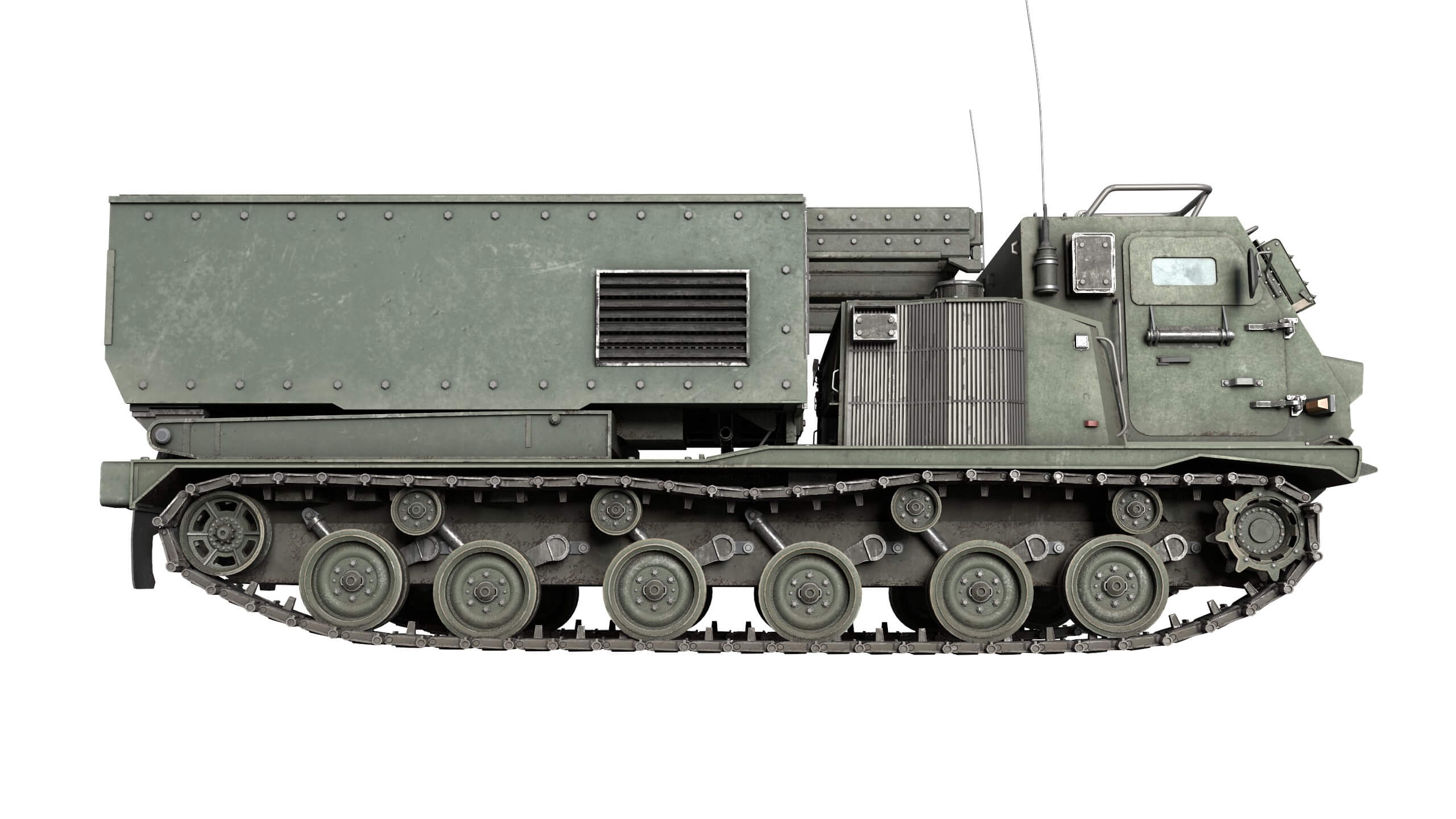 M270 Multiple Launch Rocket System - 3D Model by 3dstudio