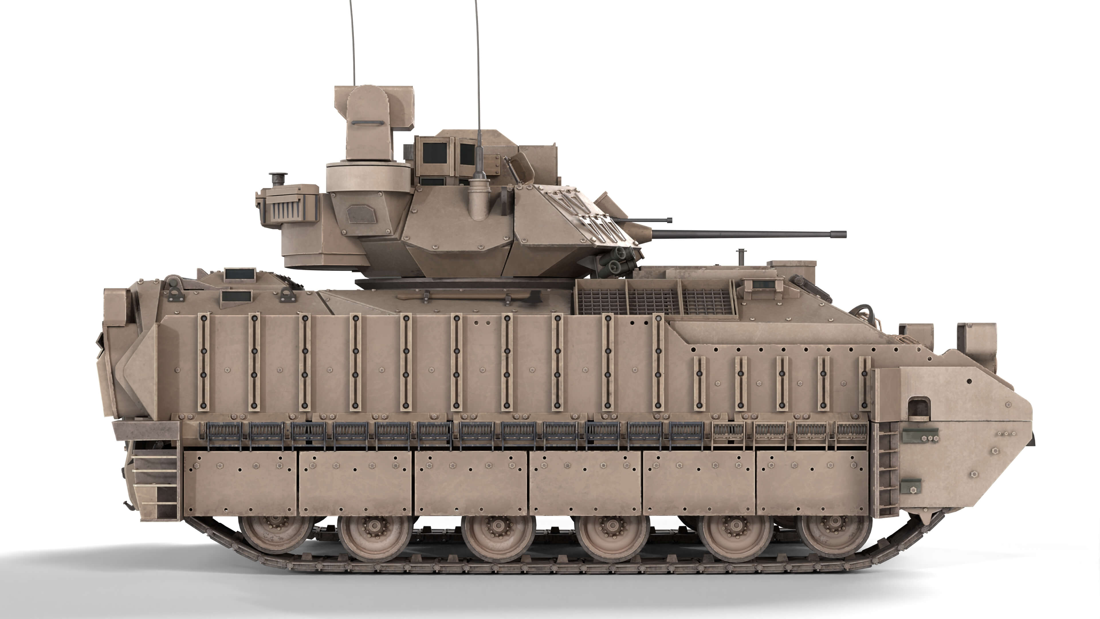 M2A3 Bradley Tank - 3D Model by 3dstudio