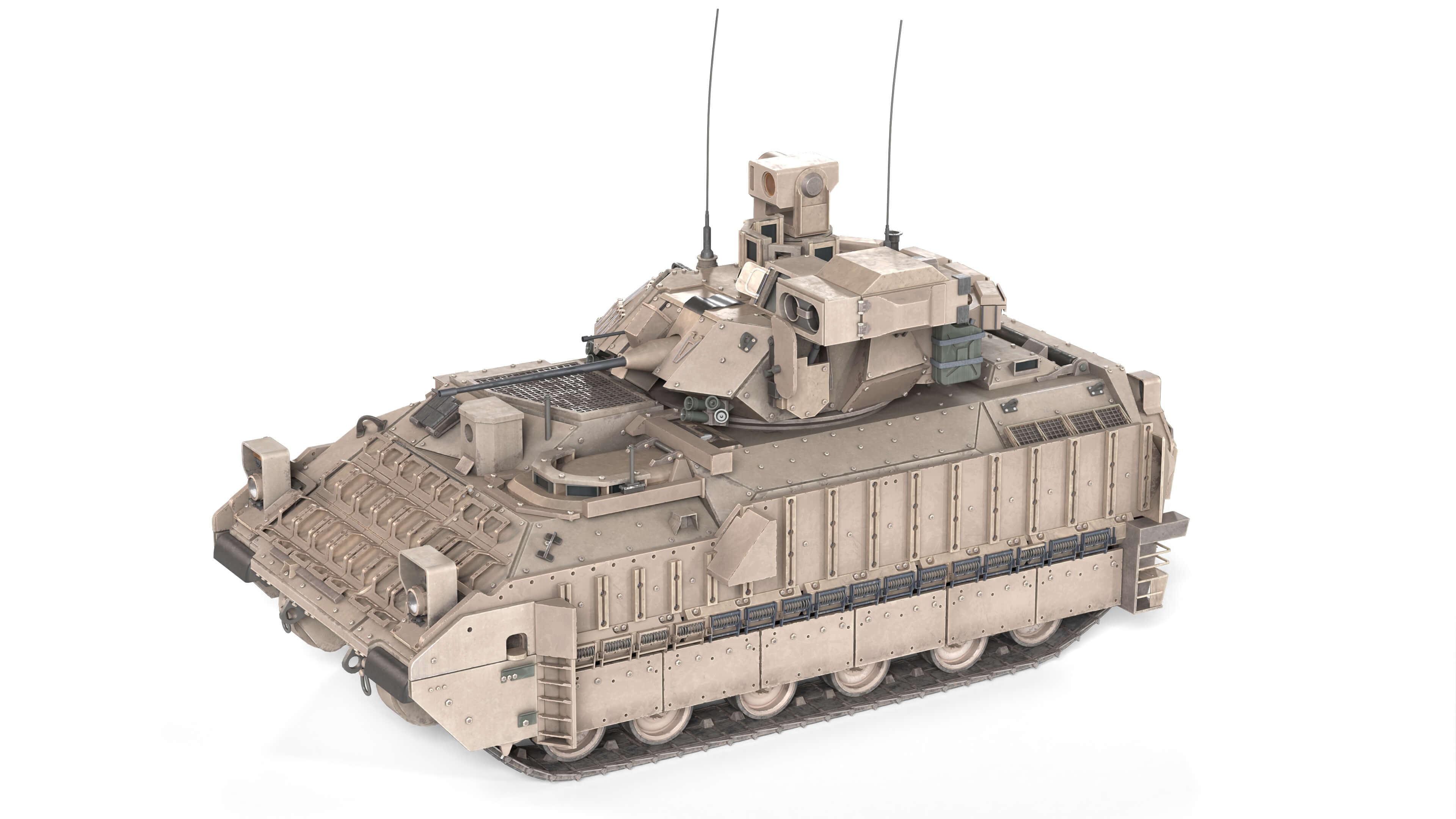 M2A3 Bradley Tank - 3D Model by 3dstudio