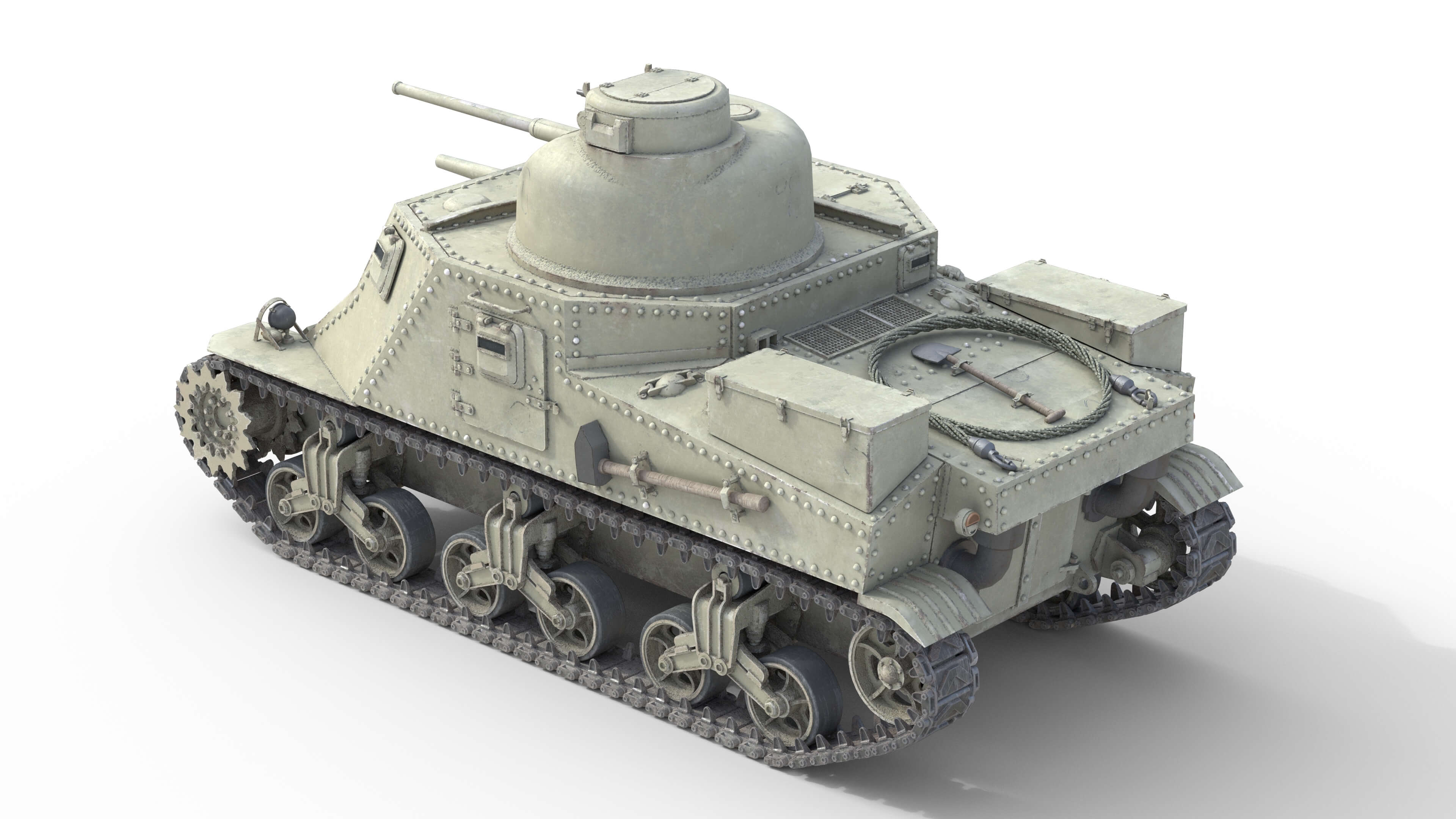 M3 Lee American Medium Tank - 3D Model by 3dstudio