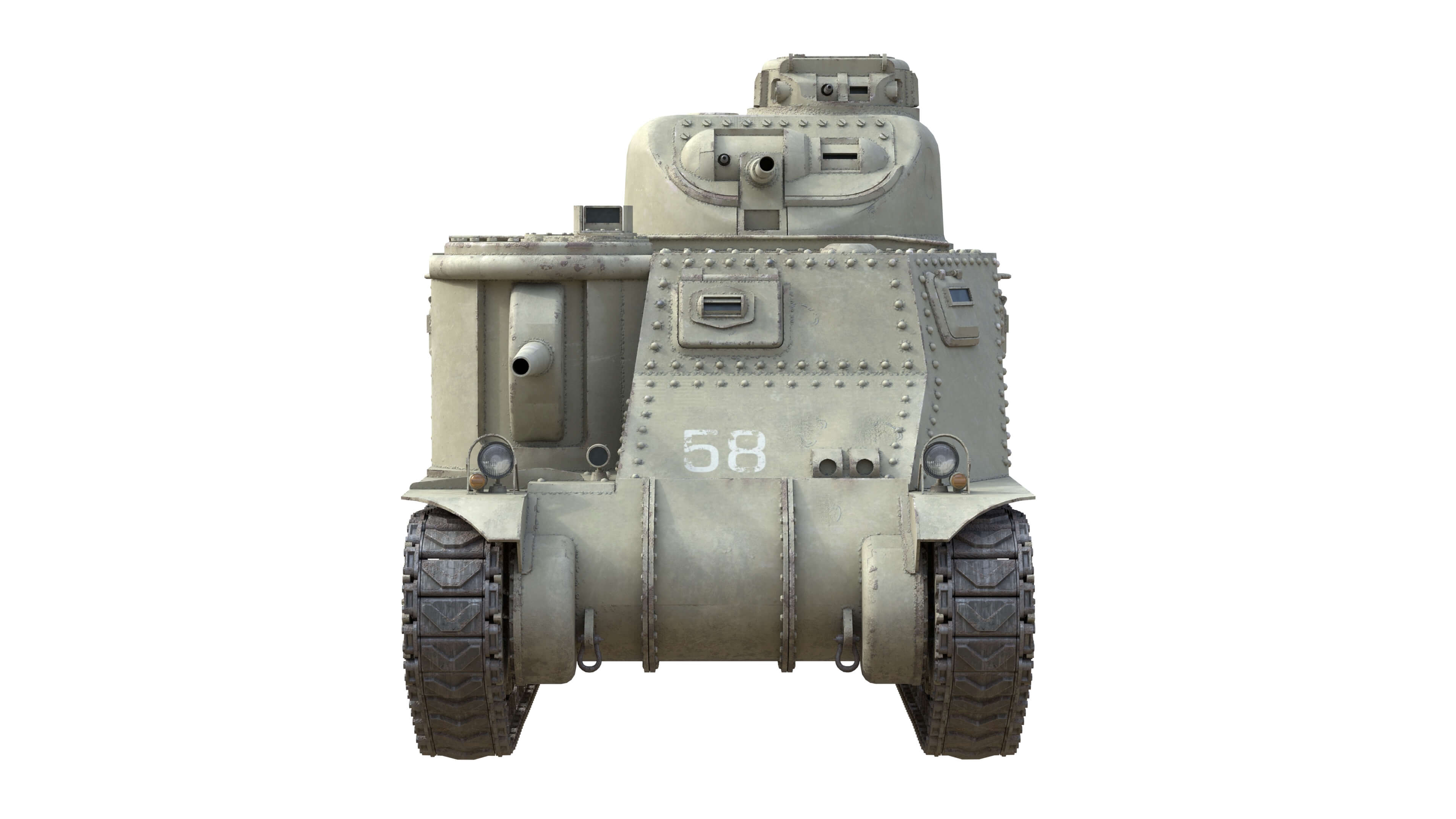 M3 Lee American Medium Tank - 3D Model by 3dstudio