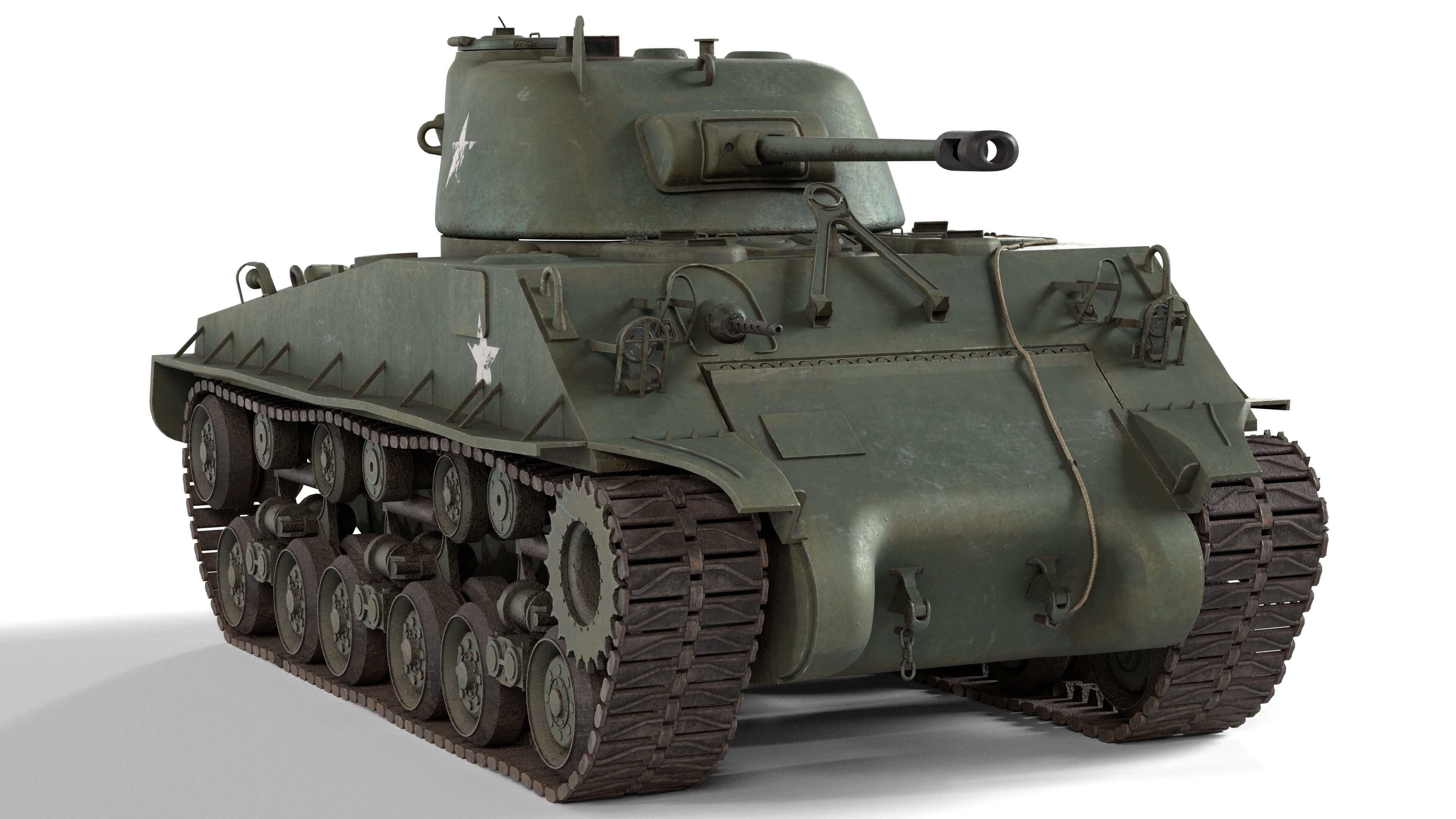M4 Sherman Tank - 3D Model by 3dstudio