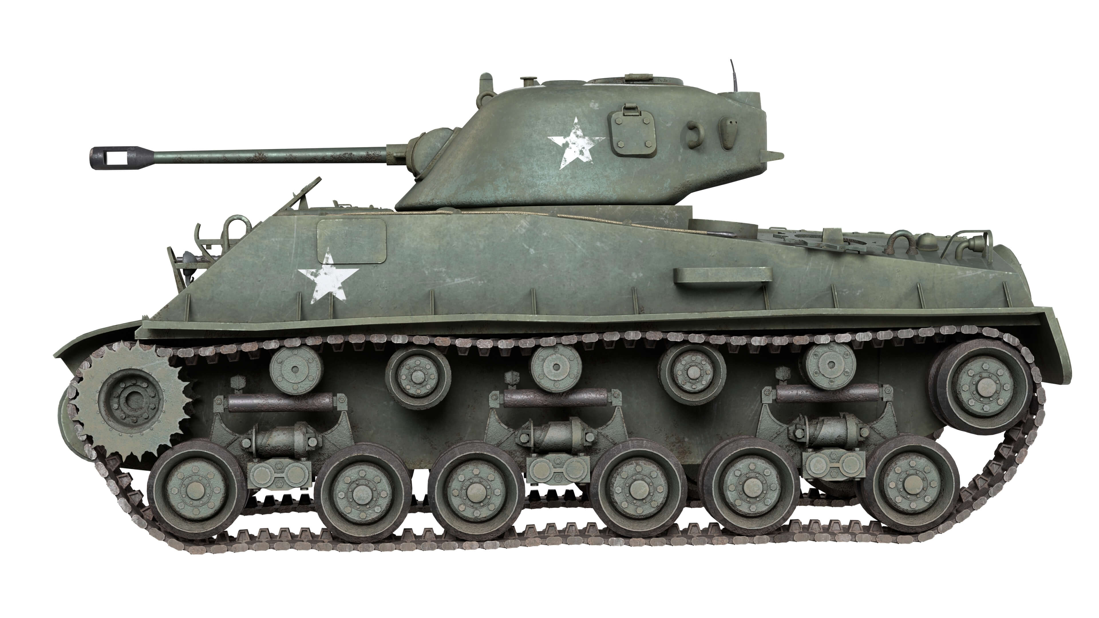 M4 Sherman Tank - 3D Model by 3dstudio