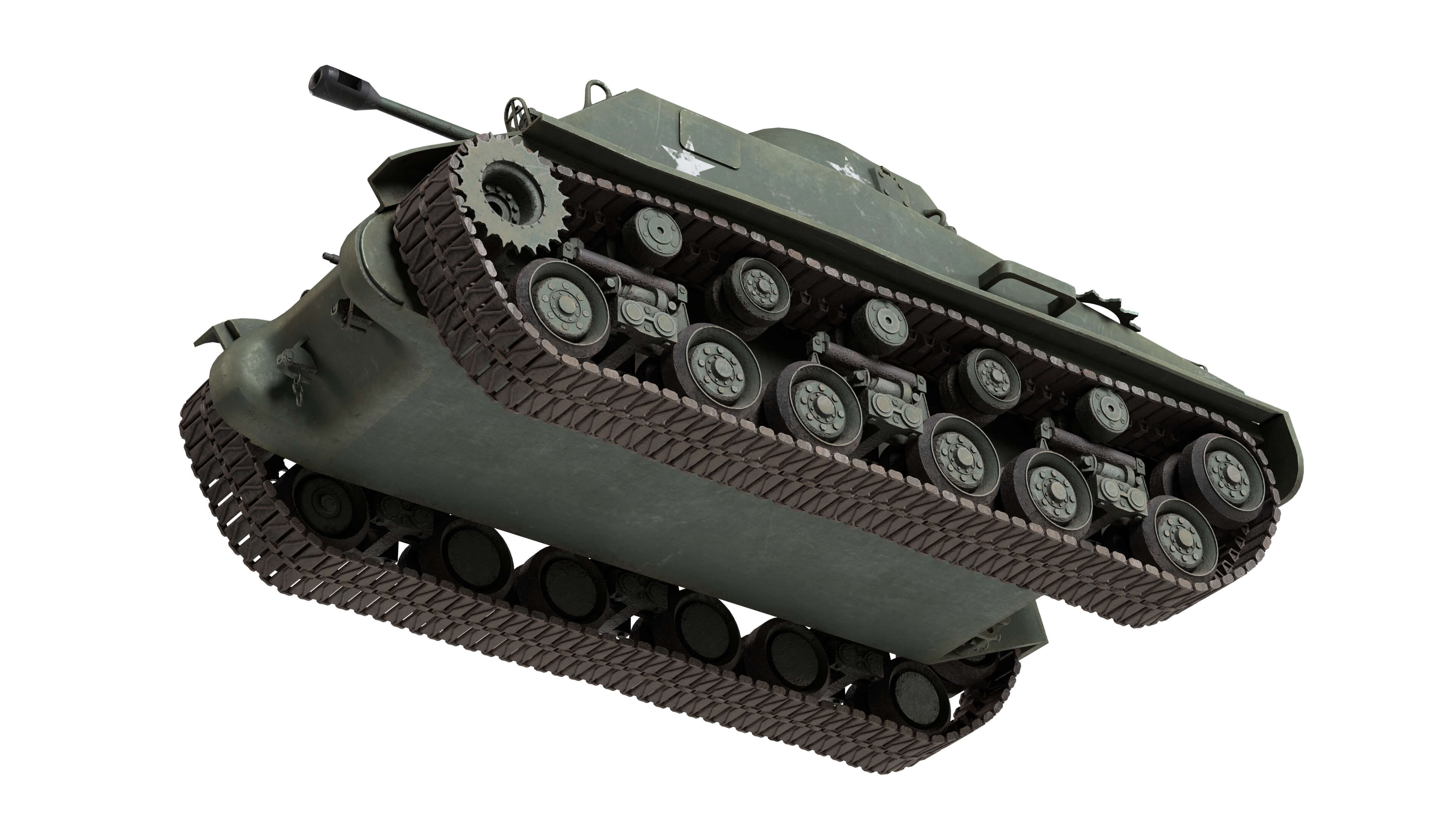 M4 Sherman Tank - 3D Model by 3dstudio