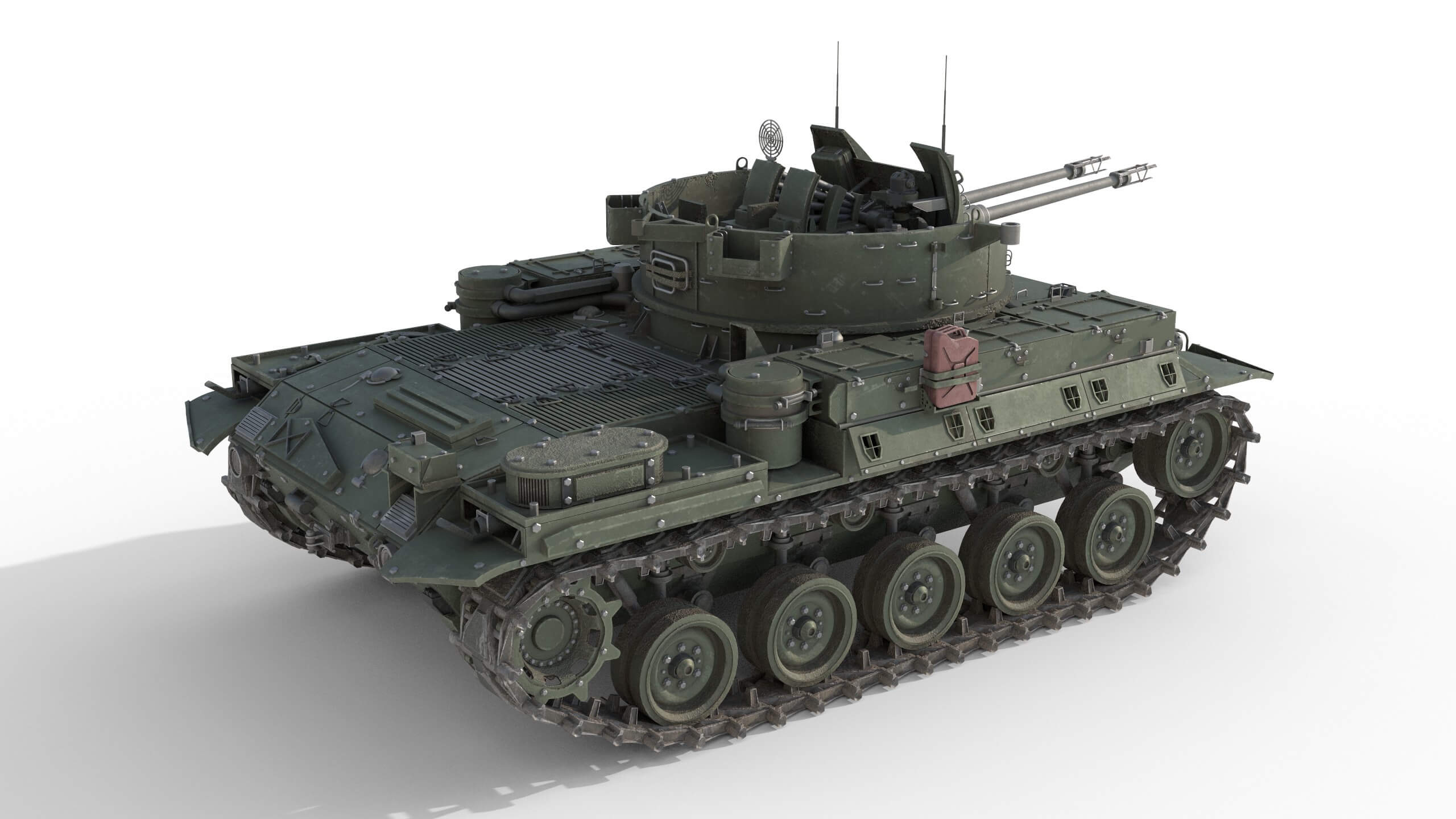 M42 Duster 40mm Anti Aircraft Tank - 3D Model by 3dstudio