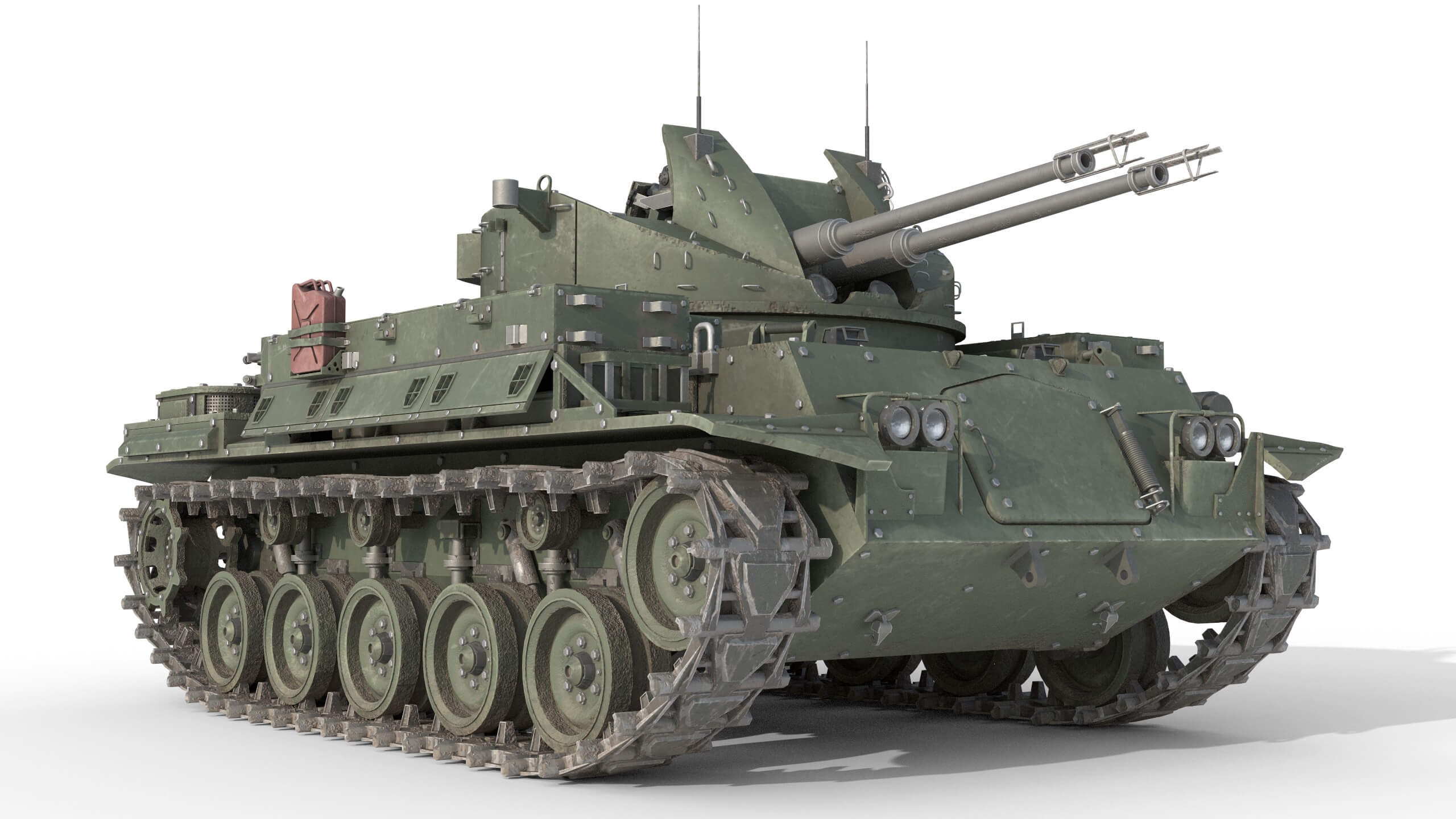 M42 Duster 40mm Anti Aircraft Tank - 3D Model by 3dstudio
