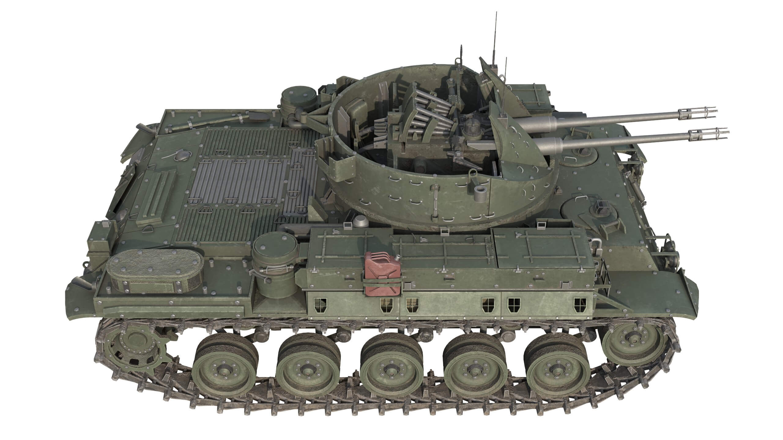 M42 Duster 40mm Anti Aircraft Tank 3D Model by 3dstudio