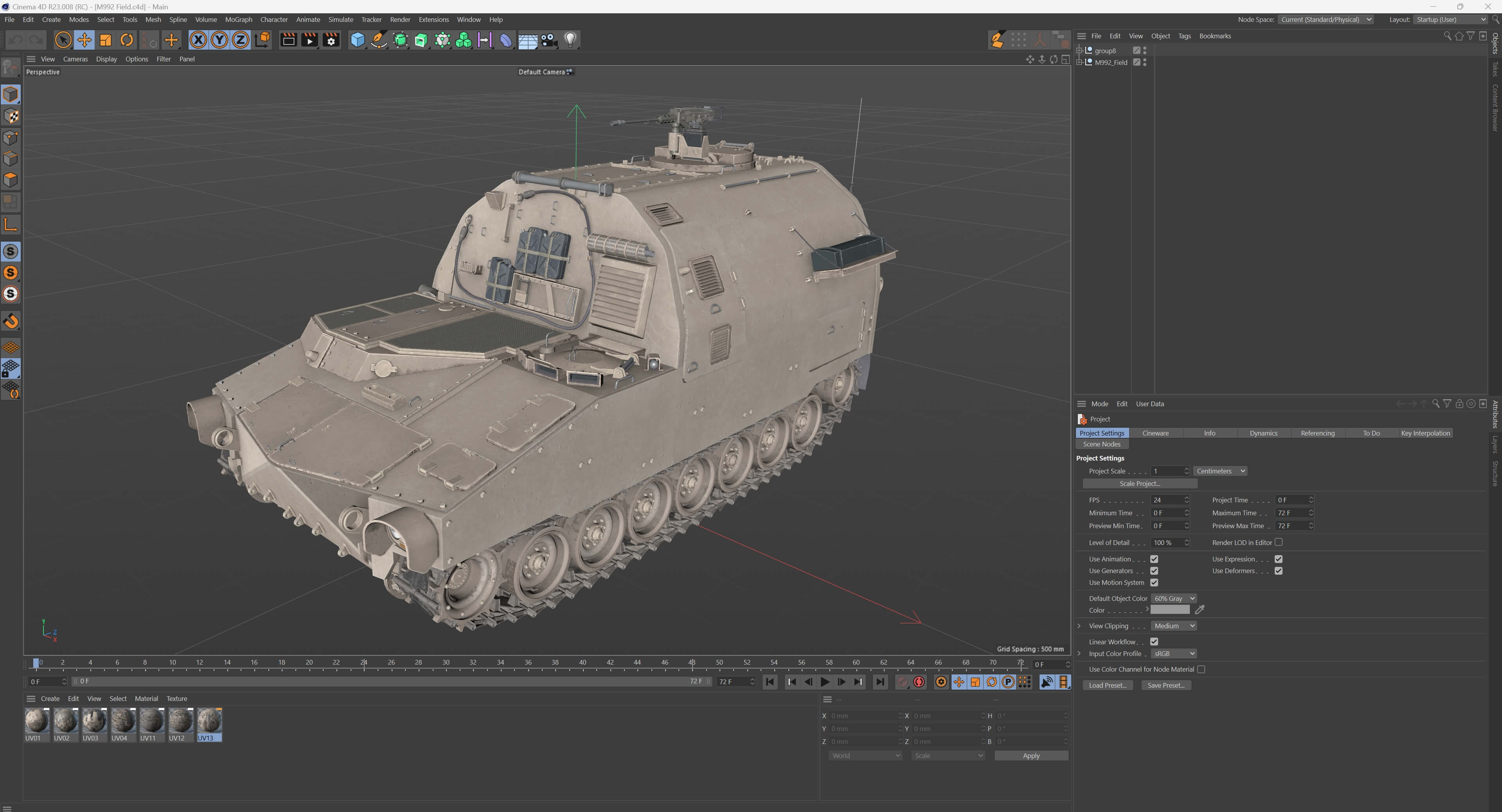 M992 Field Tank - 3D Model by 3dstudio