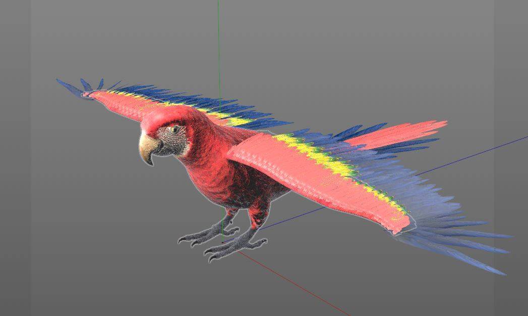 Macaw - 3D Model by 3dstudio