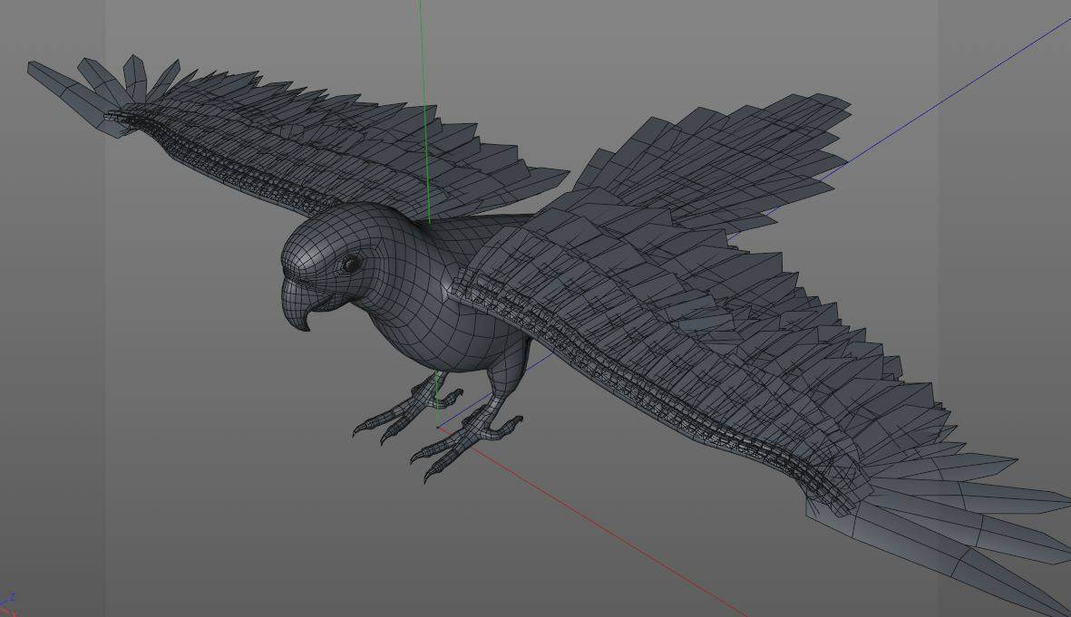 Macaw - 3D Model by 3dstudio