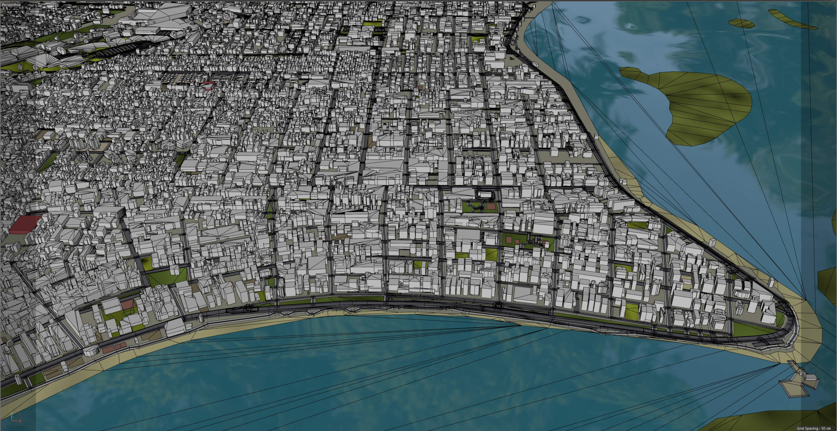 Maceio State of Alagoas City Brazil 3D Model 25km by 3dstudio