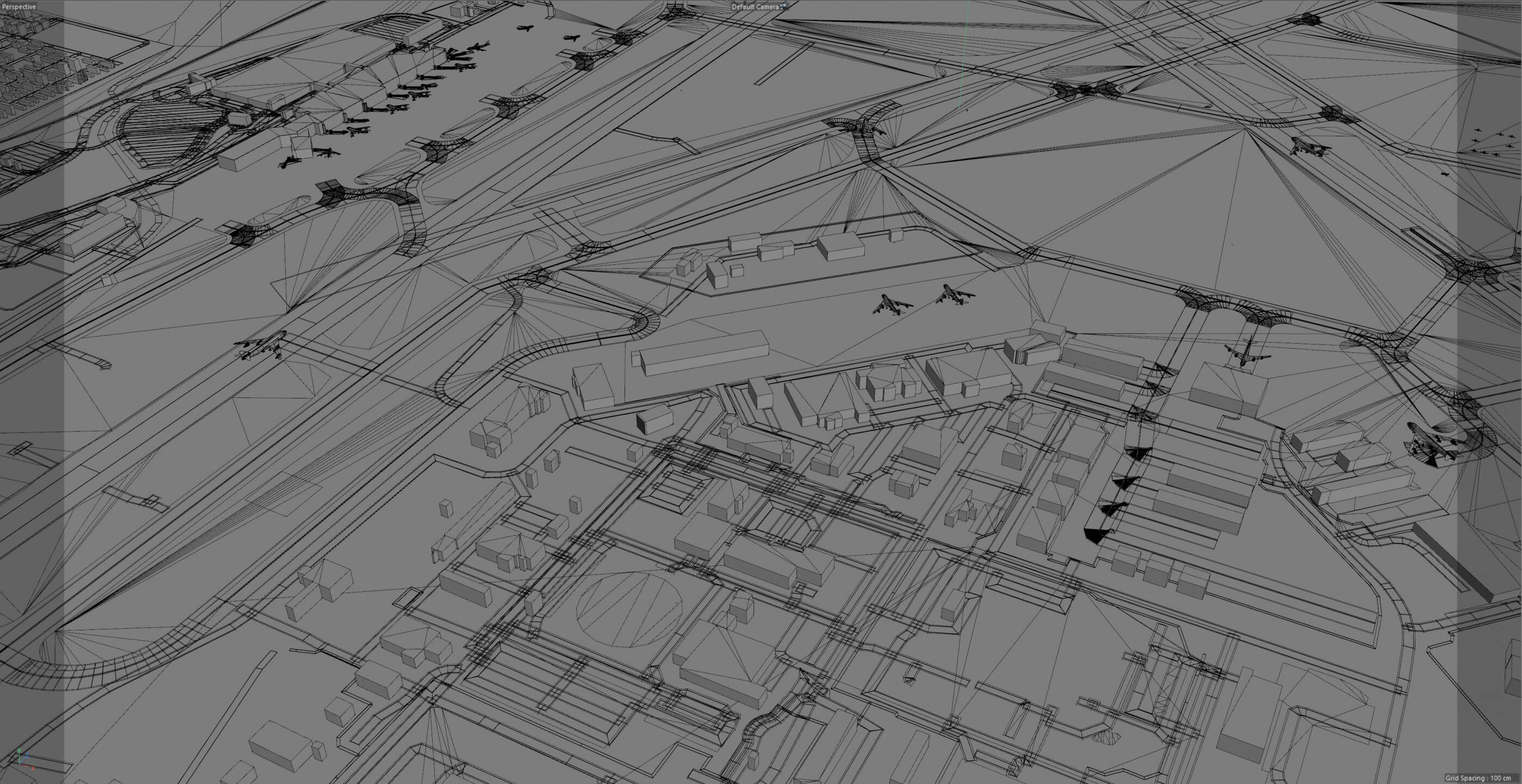 Madison Dane County Airport - 3D Model by 3dstudio