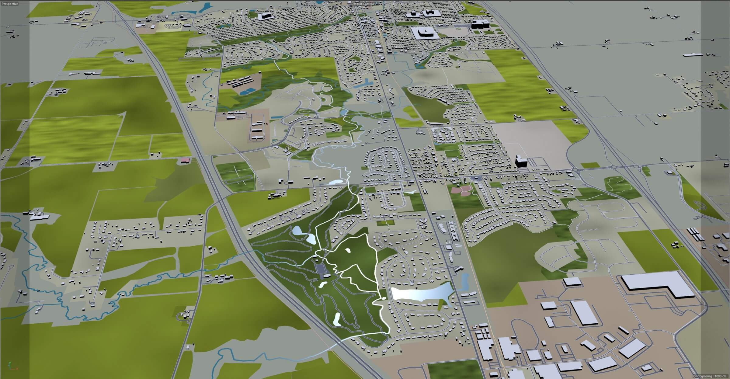 Madison, Wisconsin 60km - 3D Model by 3dstudio