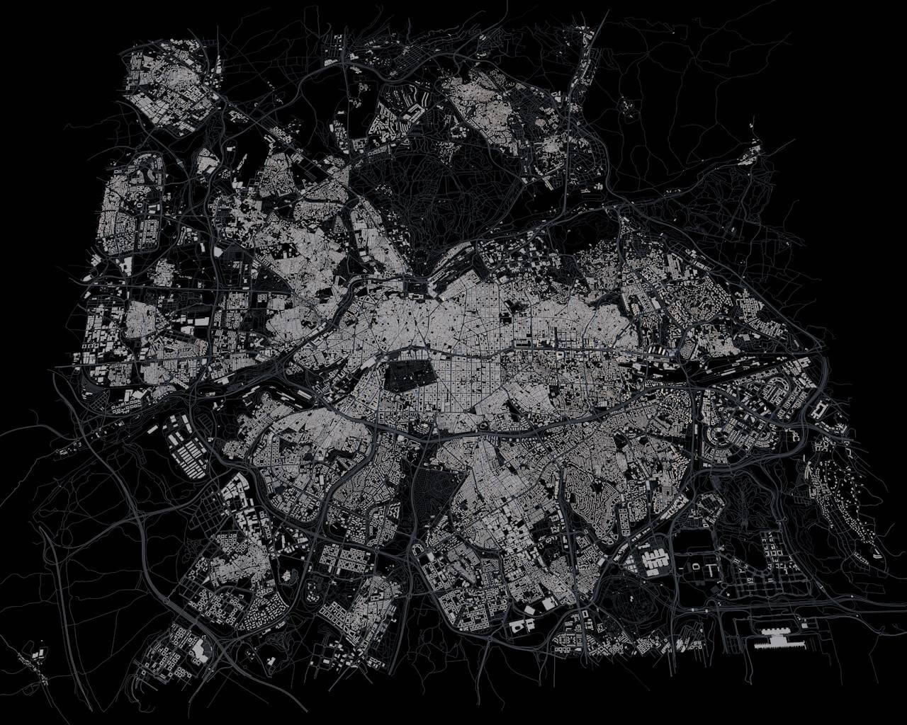 Madrid Spain - 3D Model by 3dstudio