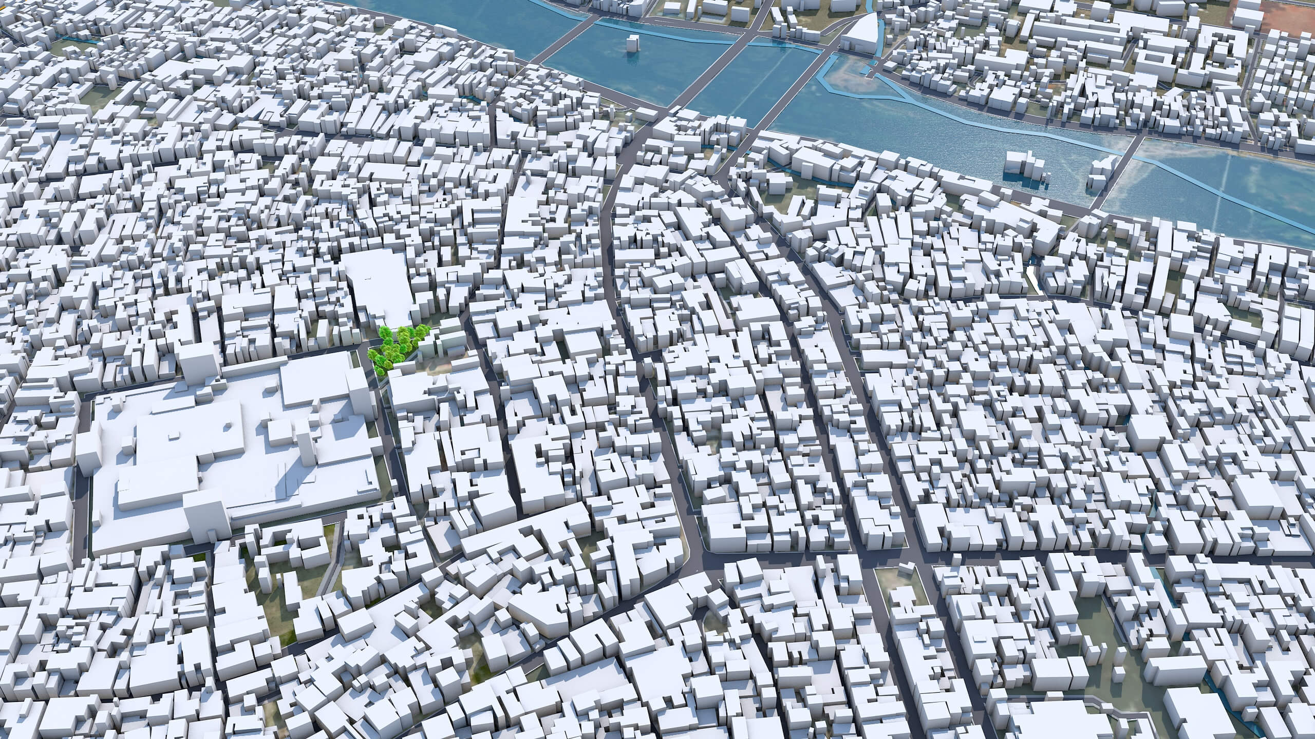 Madurai City Tamil Nadu India 3D Model 25km by 3dstudio