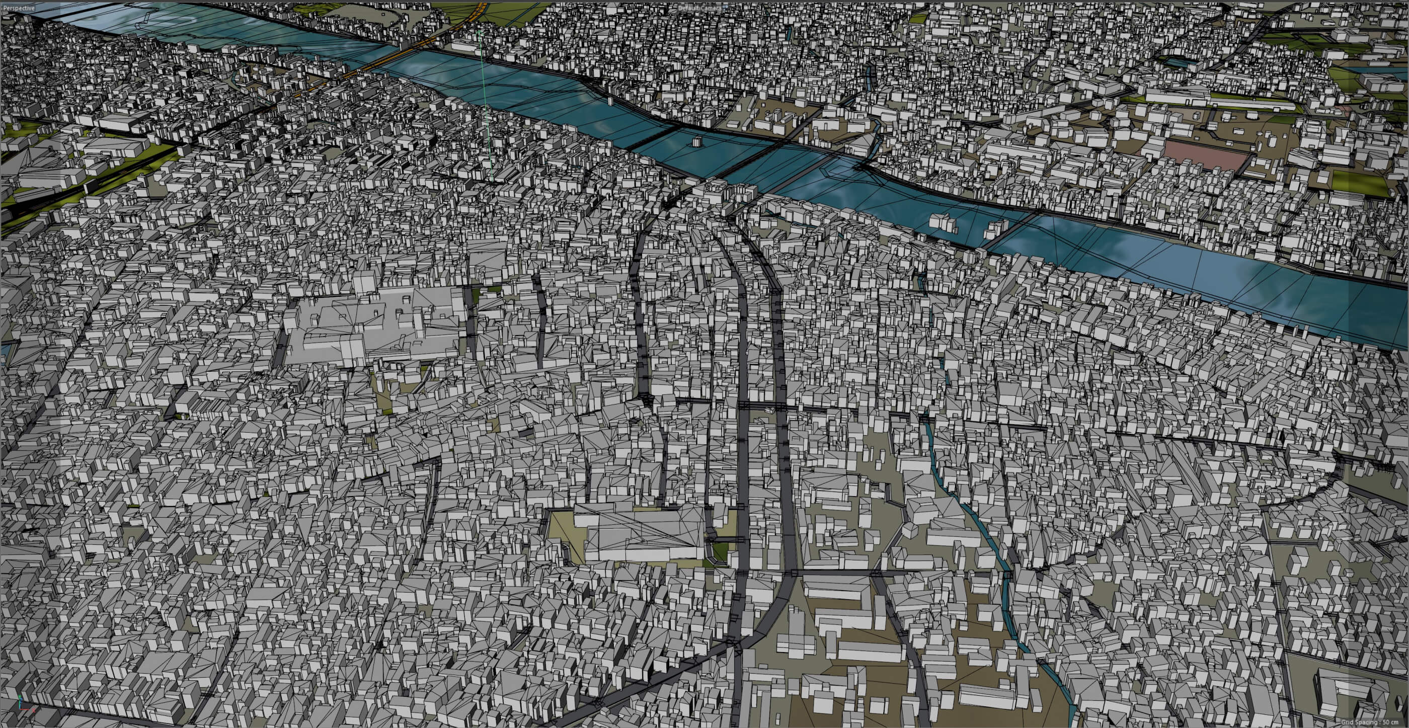 Madurai City Tamil Nadu India 3D Model 25km by 3dstudio